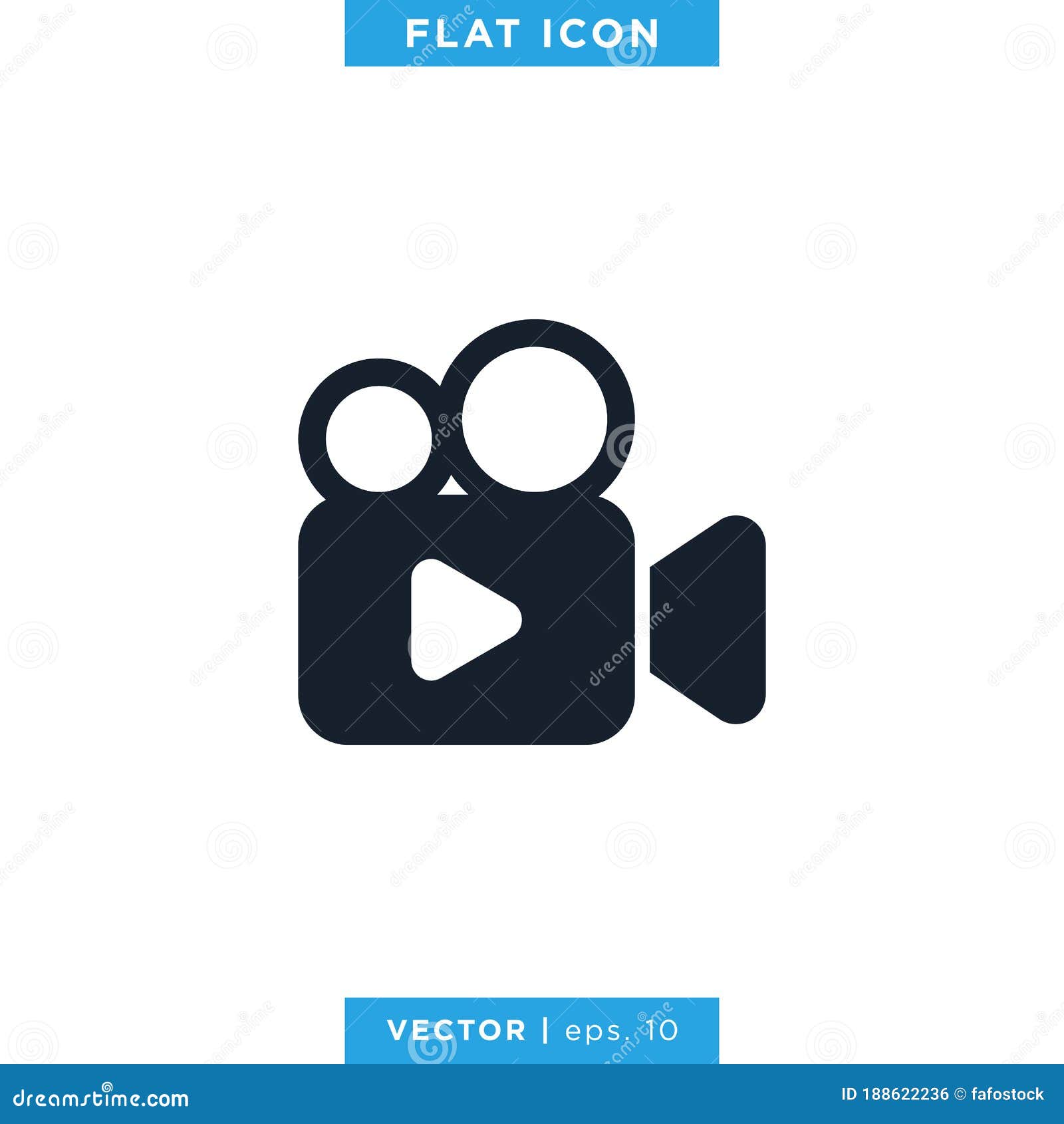 Video Camera Icon Vector Logo Design Template. Camcorder Symbol Stock ...