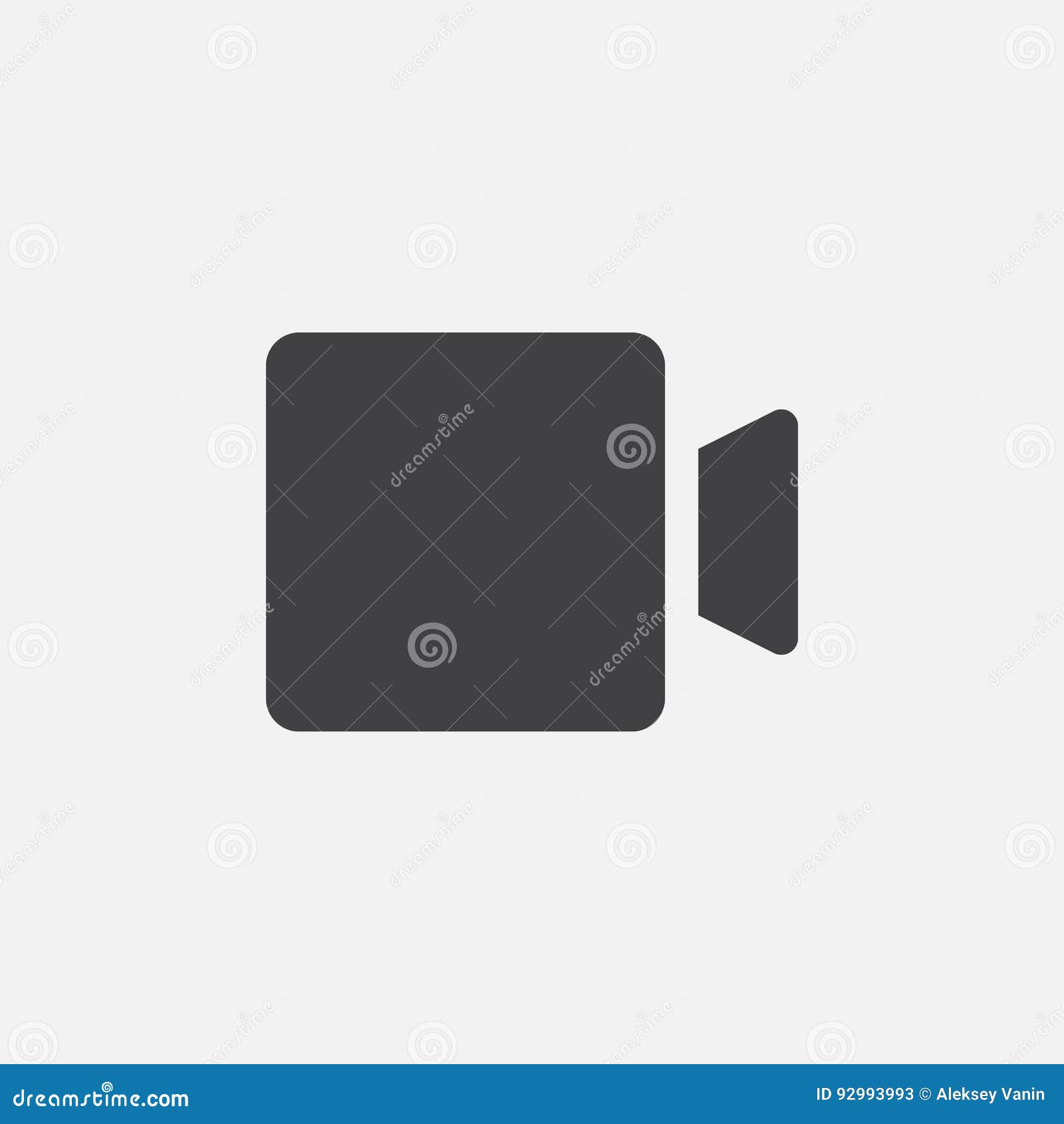 Video Camera Icon, Vector Logo Illustration, Pictogram Isolated on ...