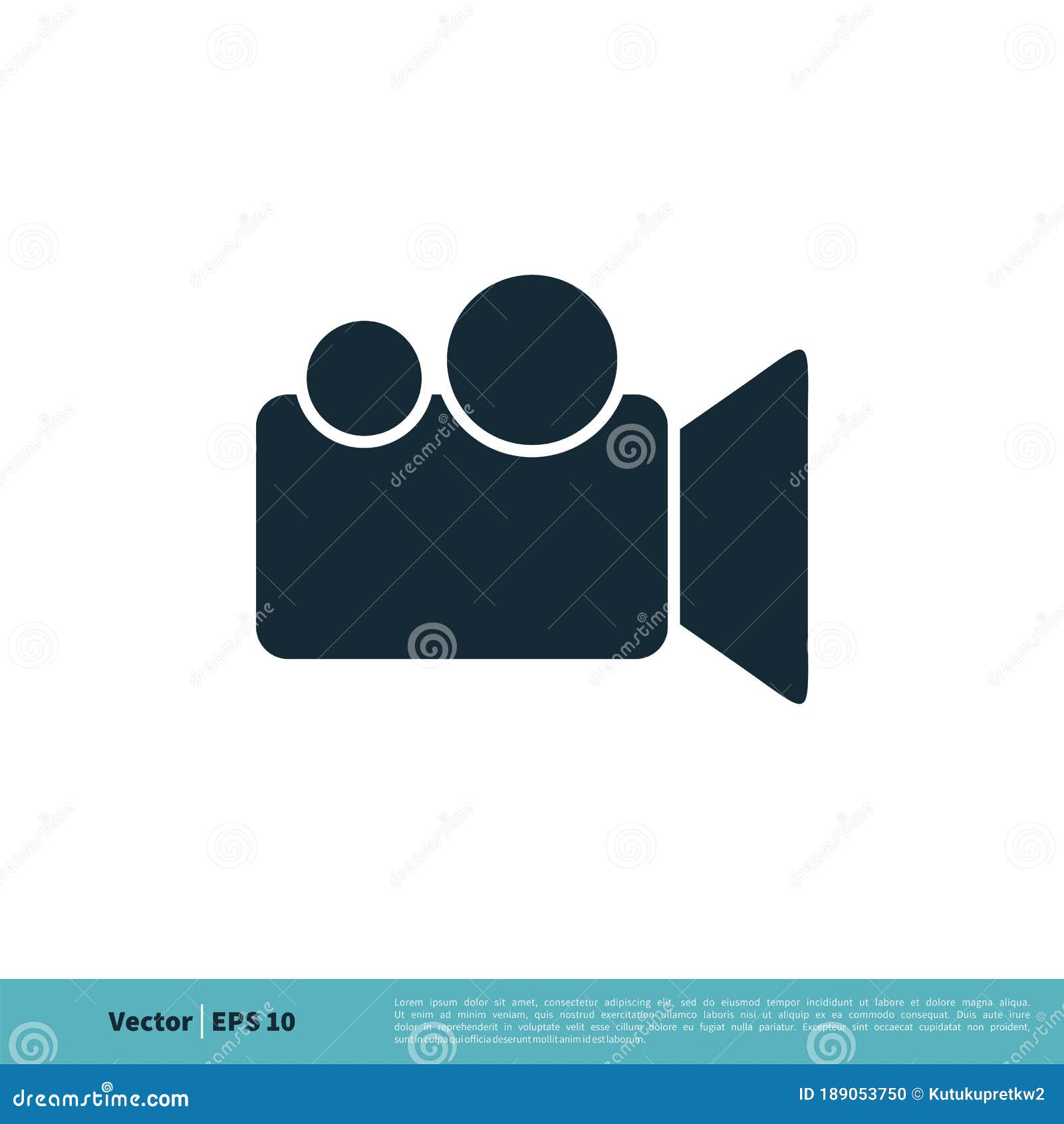 Video Camera Icon Vector Logo Template Illustration Design. Vector EPS ...