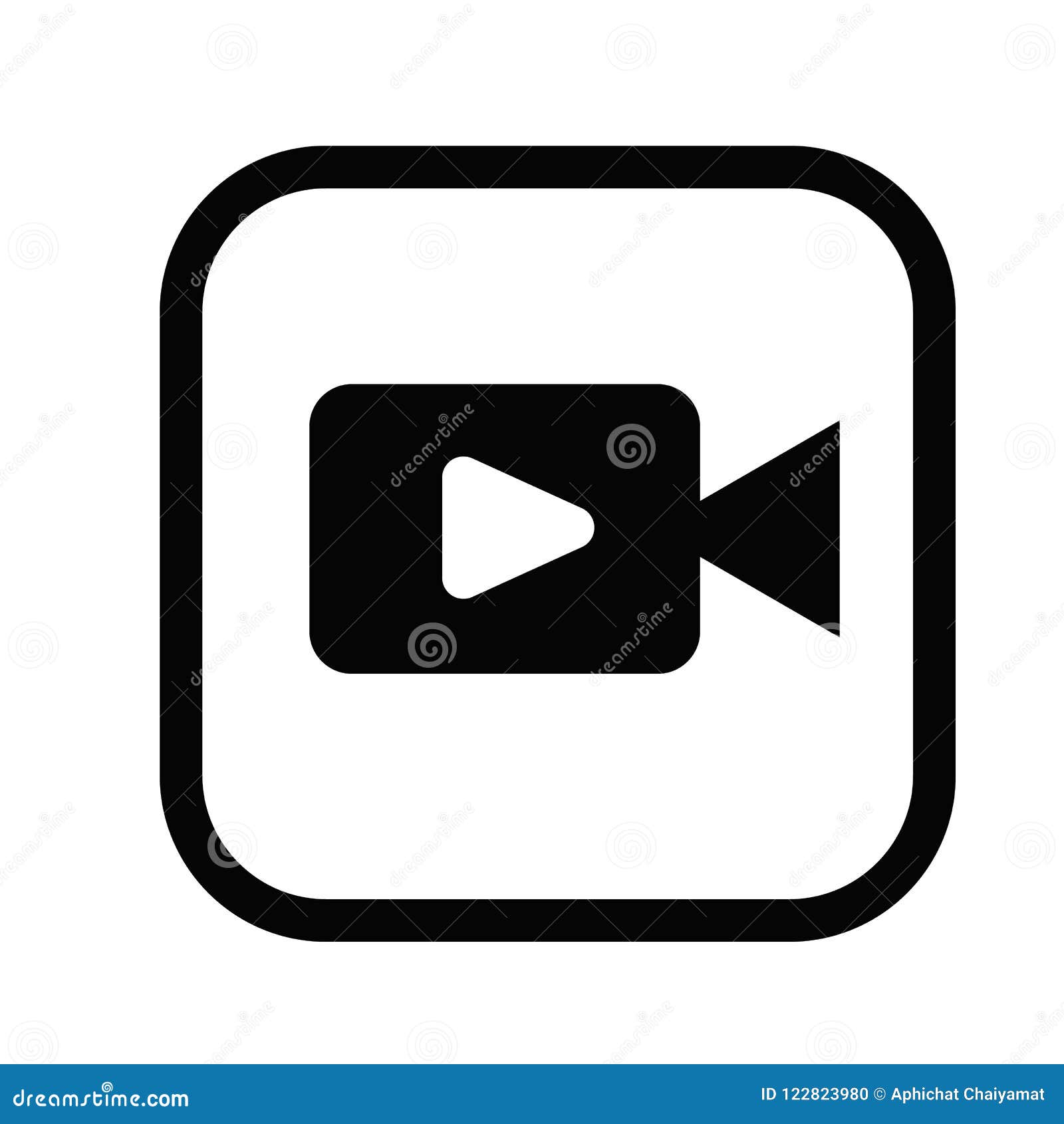 Video Camera Icon Vector Isolated On White Background, Logo Concept Of ...