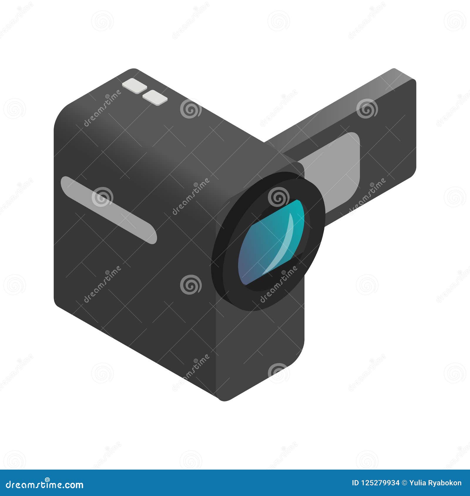 Video Camera Isometric 3d Icon Stock Illustration - Illustration of ...