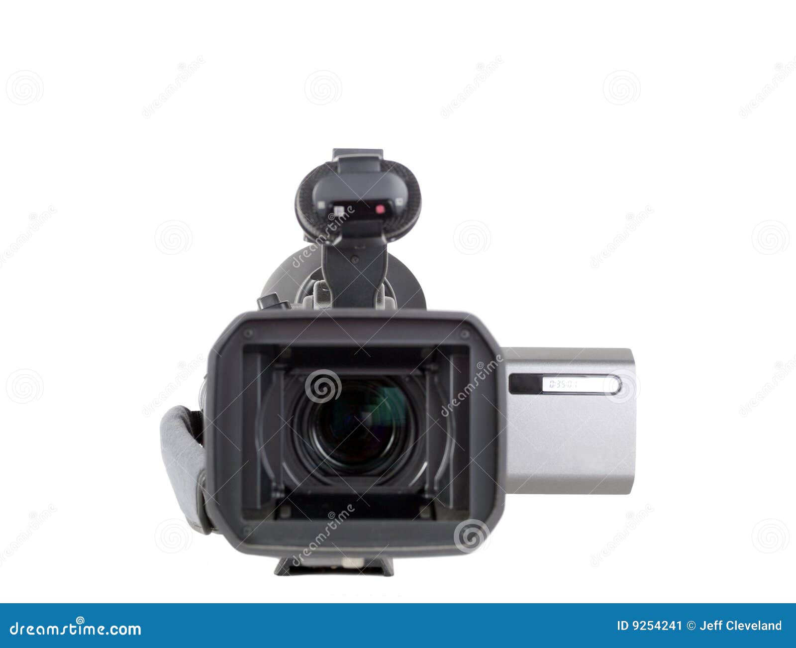 Video Camera with Lens Forward Stock Image - Image of lens, viewscreen ...
