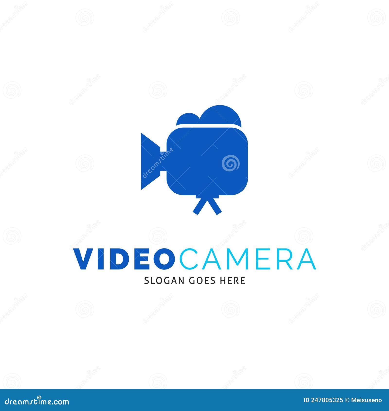 Video Camera Logo Vector Design Stock Vector - Illustration of creative ...