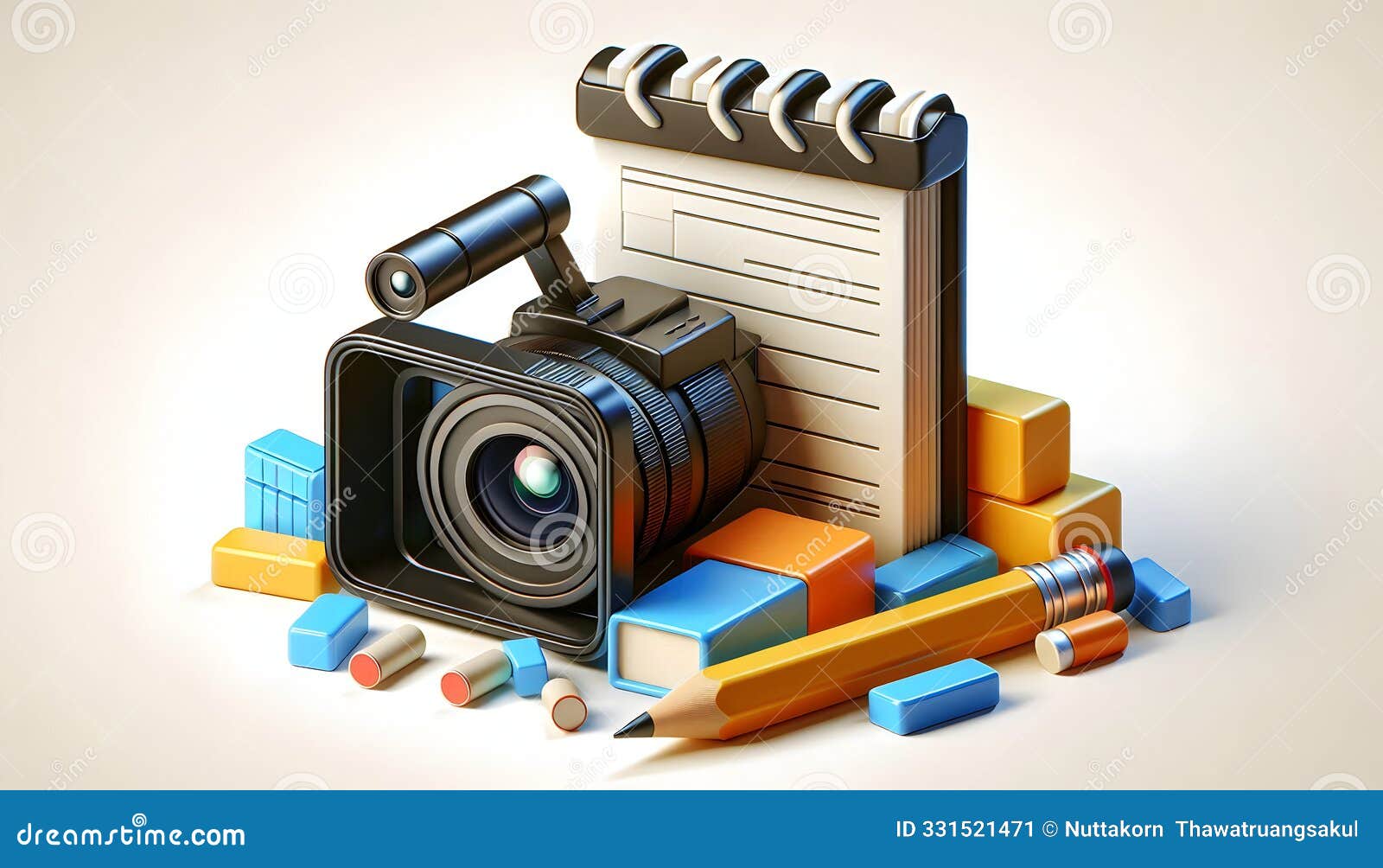 Video Camera with Notepad Concept As a Compact Video Camera Paired with ...