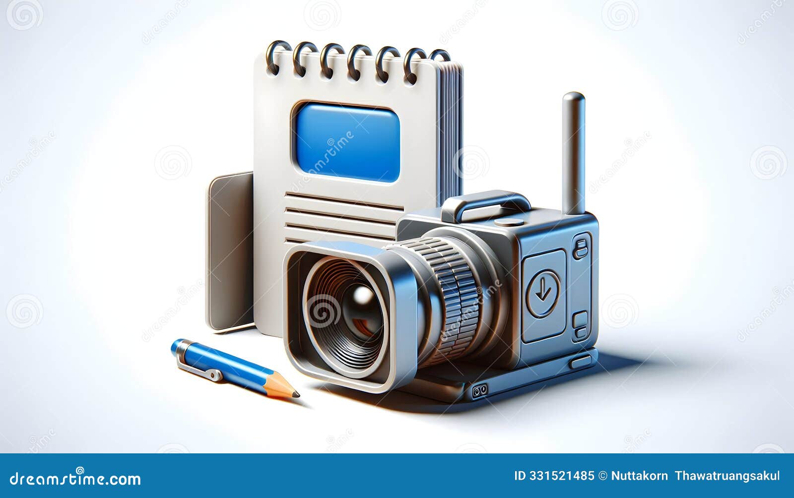 Video Camera with Notepad Concept As a Compact Video Camera Paired with ...