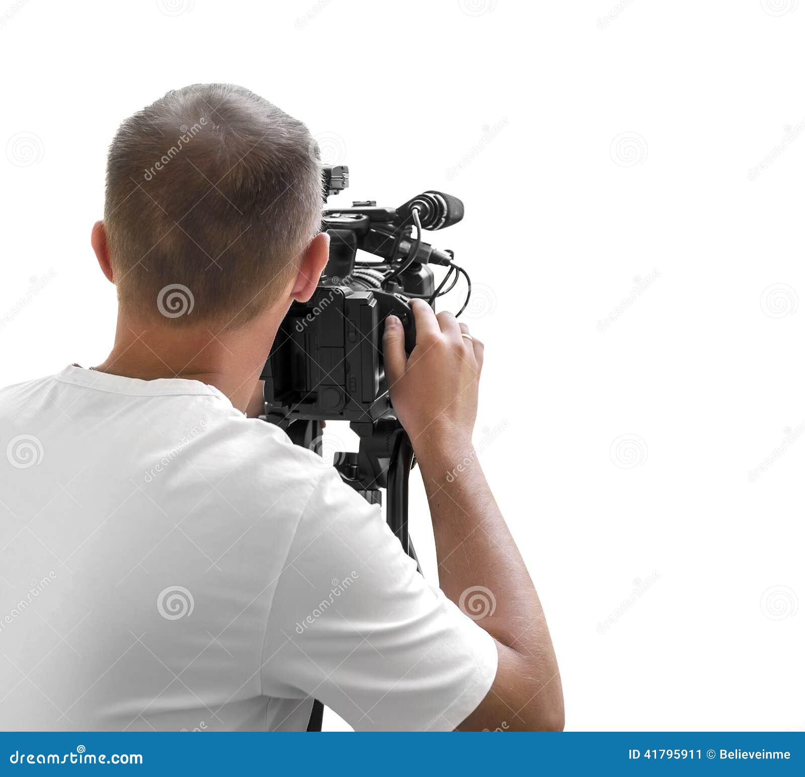 Video camera operator stock image. Image of film, production - 41795911