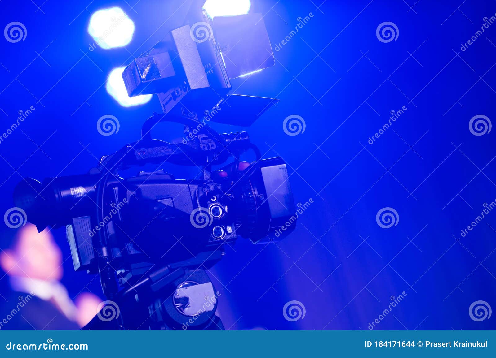Video Camera Operator Working in the Business Party Stock Photo - Image ...