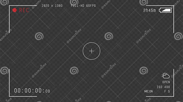 Video camera overlay stock vector. Illustration of icon - 140710663