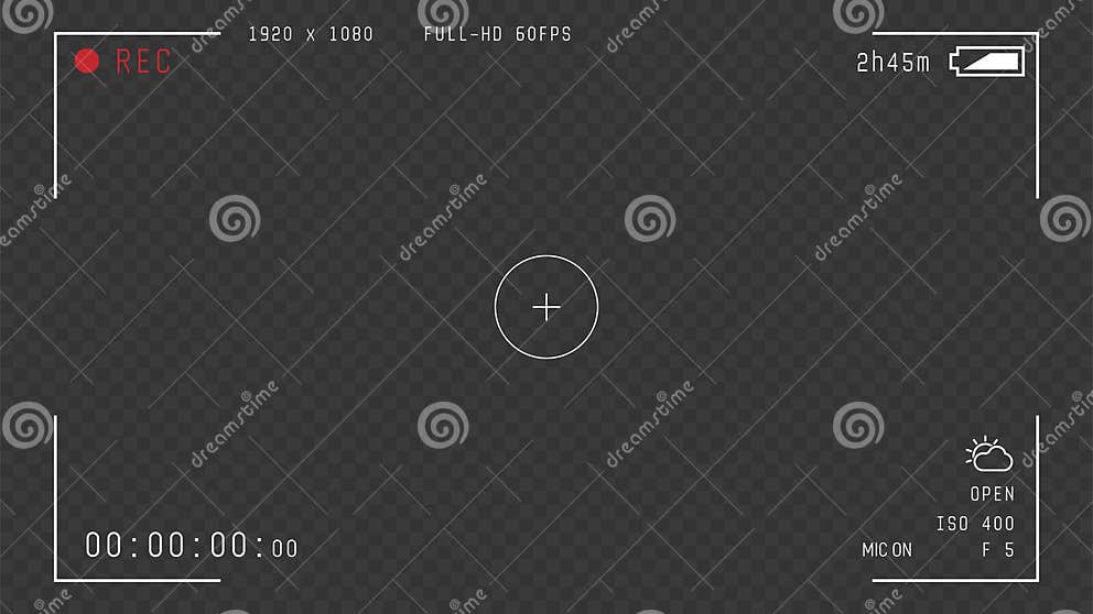 Video camera overlay stock vector. Illustration of icon - 140710663