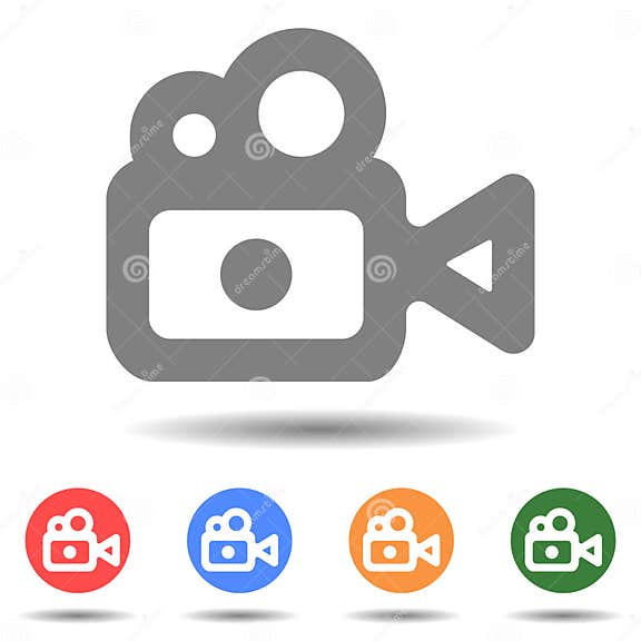 Video Camera Record Icon Vector Stock Vector - Illustration of ...