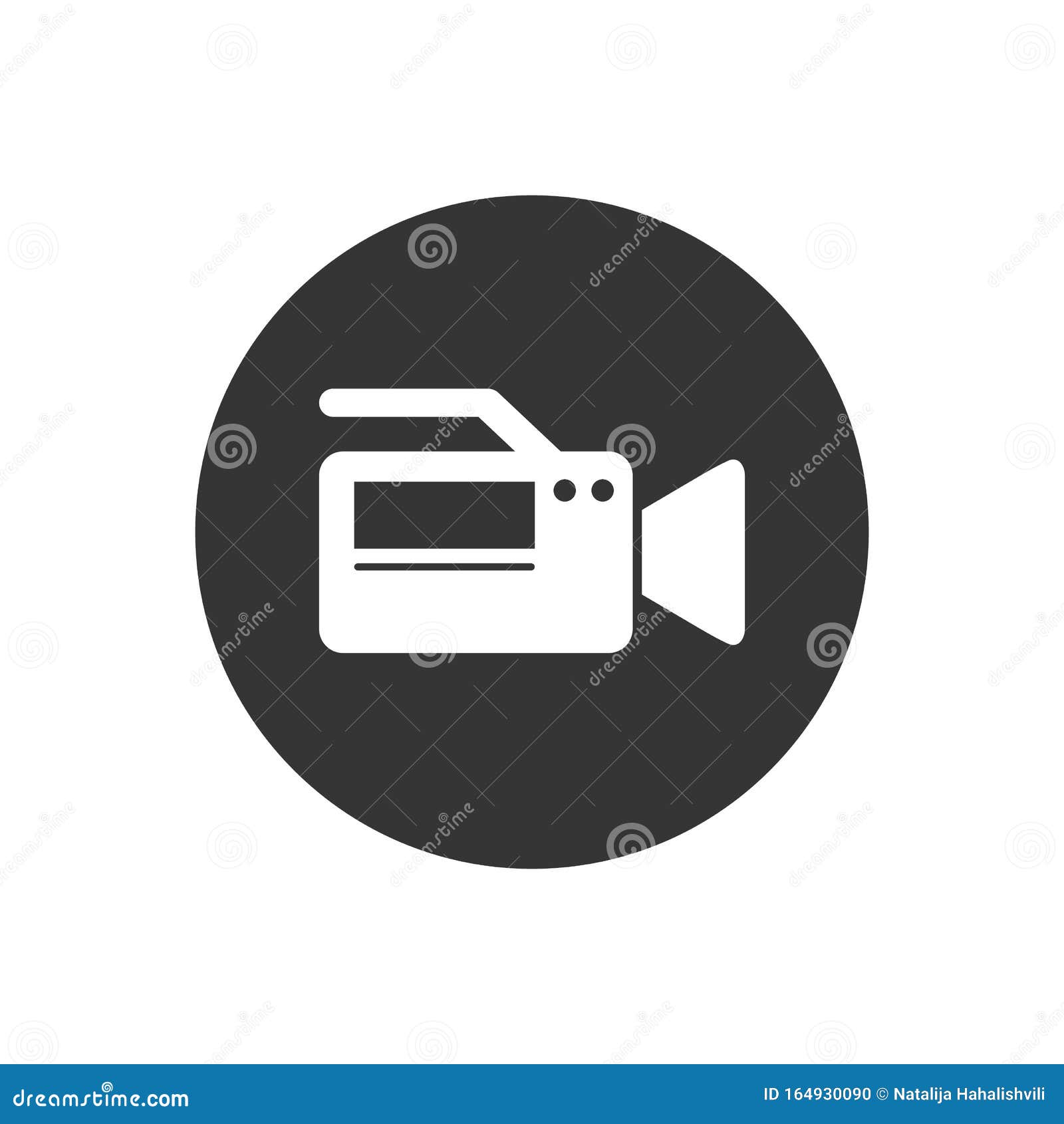 Video Camera Recorder Icon Vector Illustration in Flat Style Stock ...
