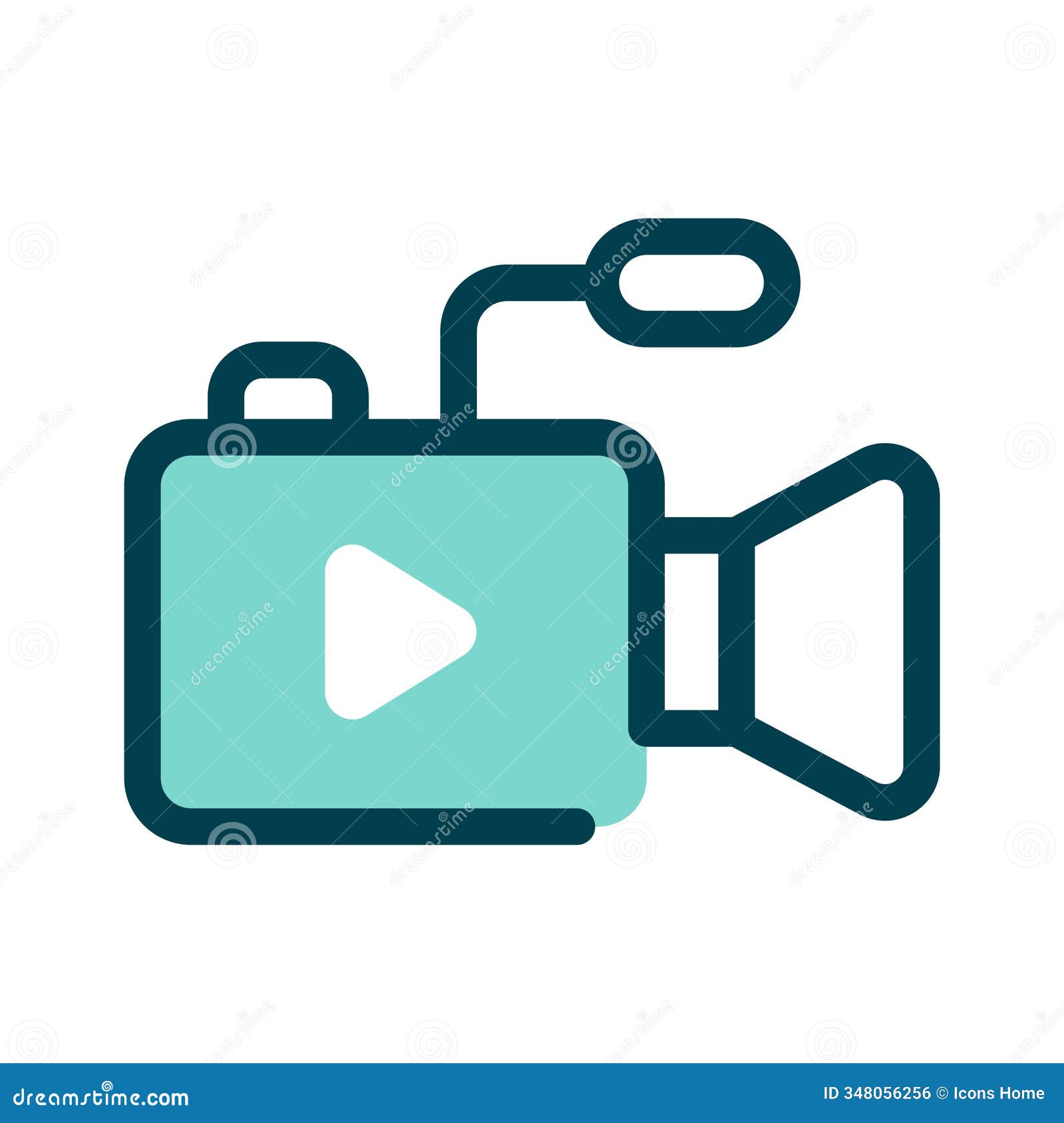 A Video Camera for Recording or Live Streaming Stock Illustration ...