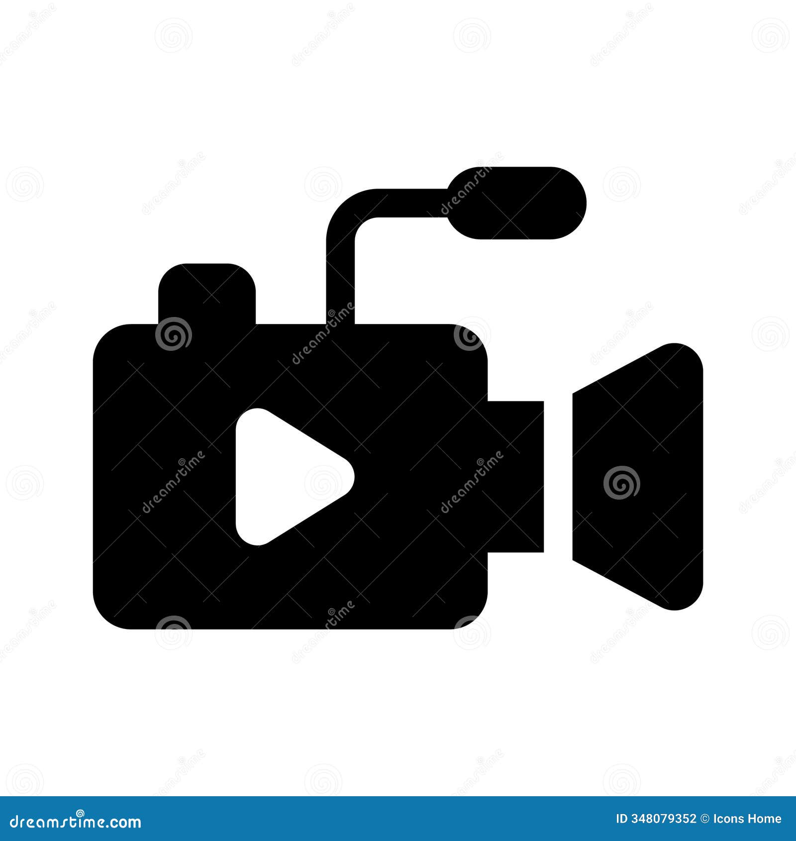 A Video Camera for Recording or Live Streaming Stock Illustration ...