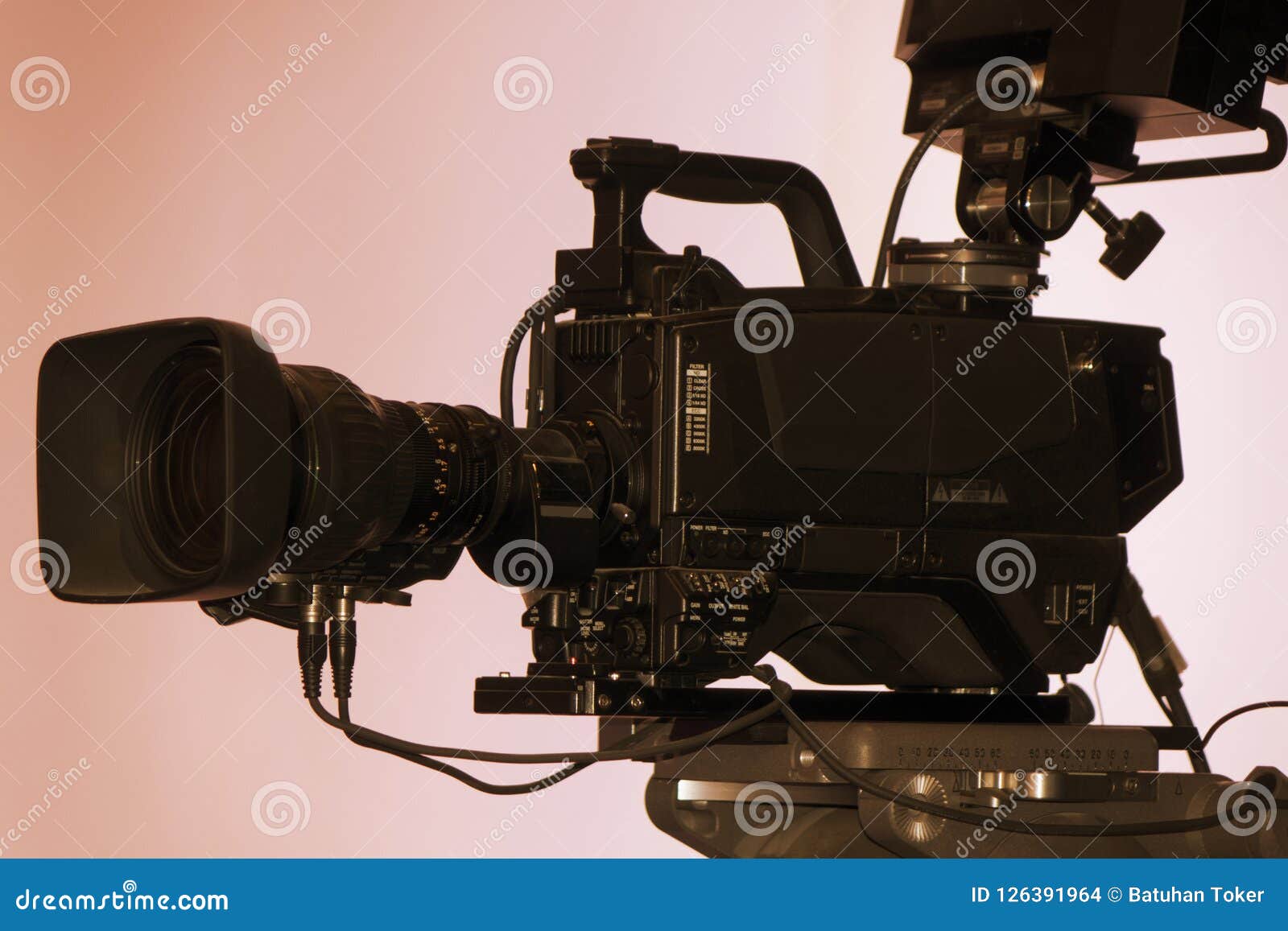 Video Camera - Recording Show in TV Studio Stock Photo - Image of 3ccd ...