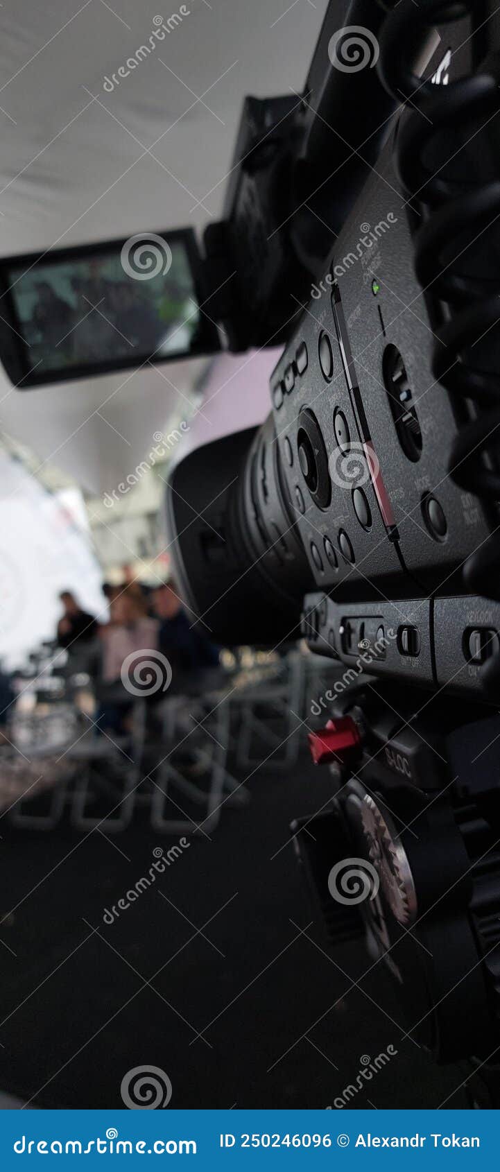 Video Camera on Recording in the Studio Stock Photo - Image of ...