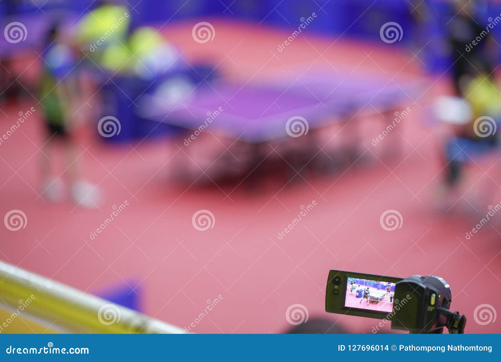 Video Camera Recording Table Tennis Stock Photo - Image of lifestyle ...