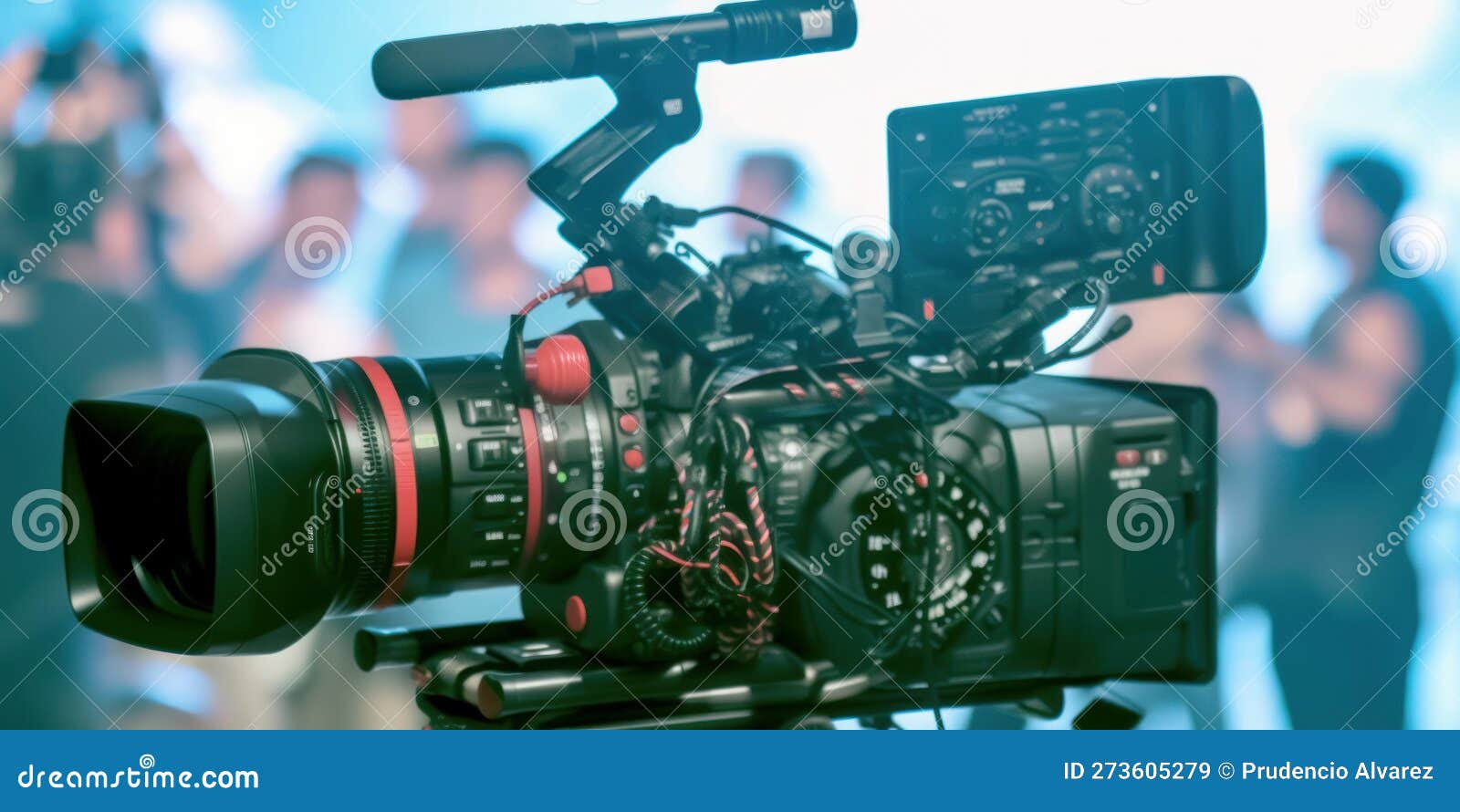 Video camera and reportage stock illustration. Illustration of ...