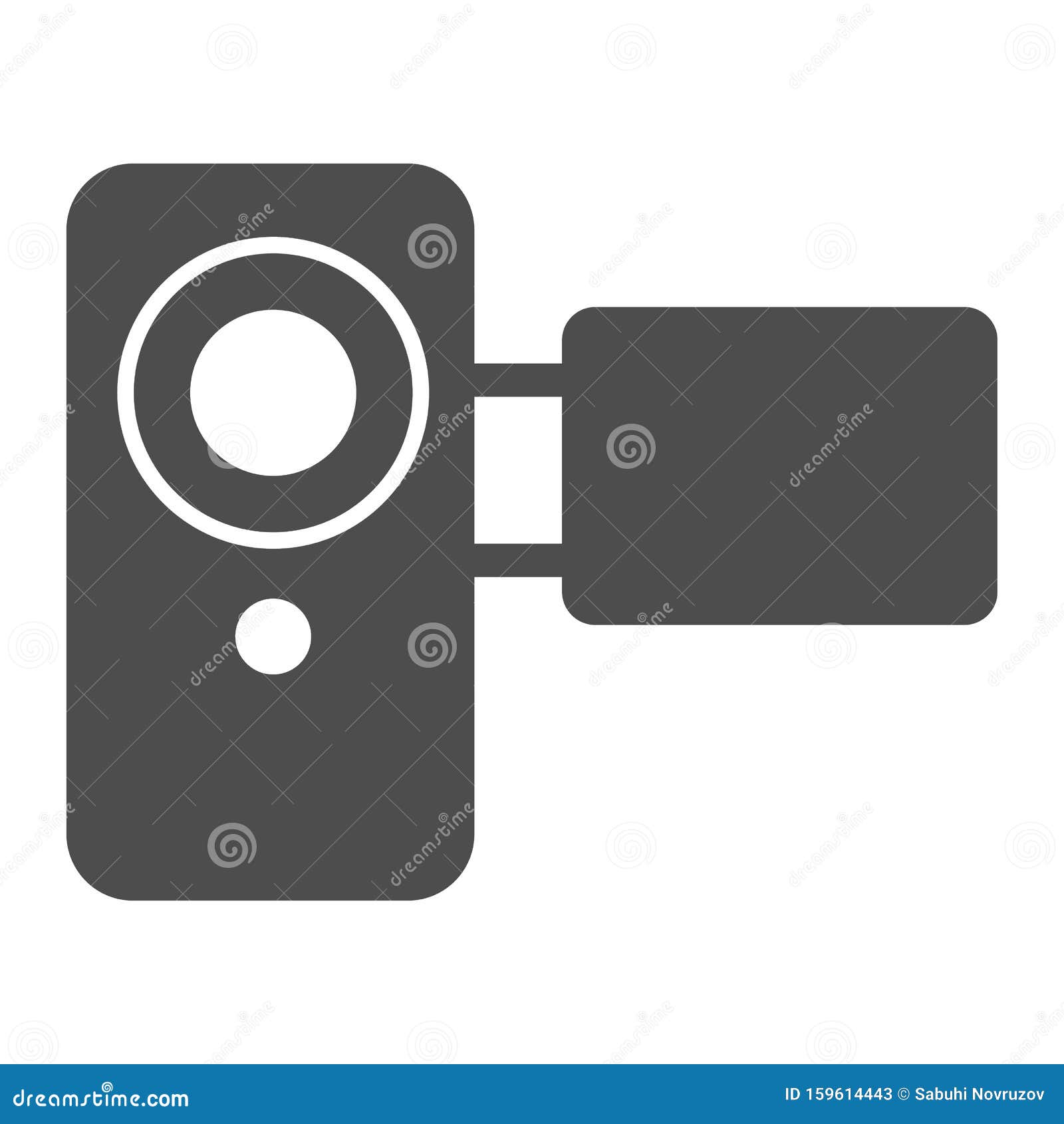 Video Camera Solid Icon. Movie Camera Vector Illustration Isolated on ...