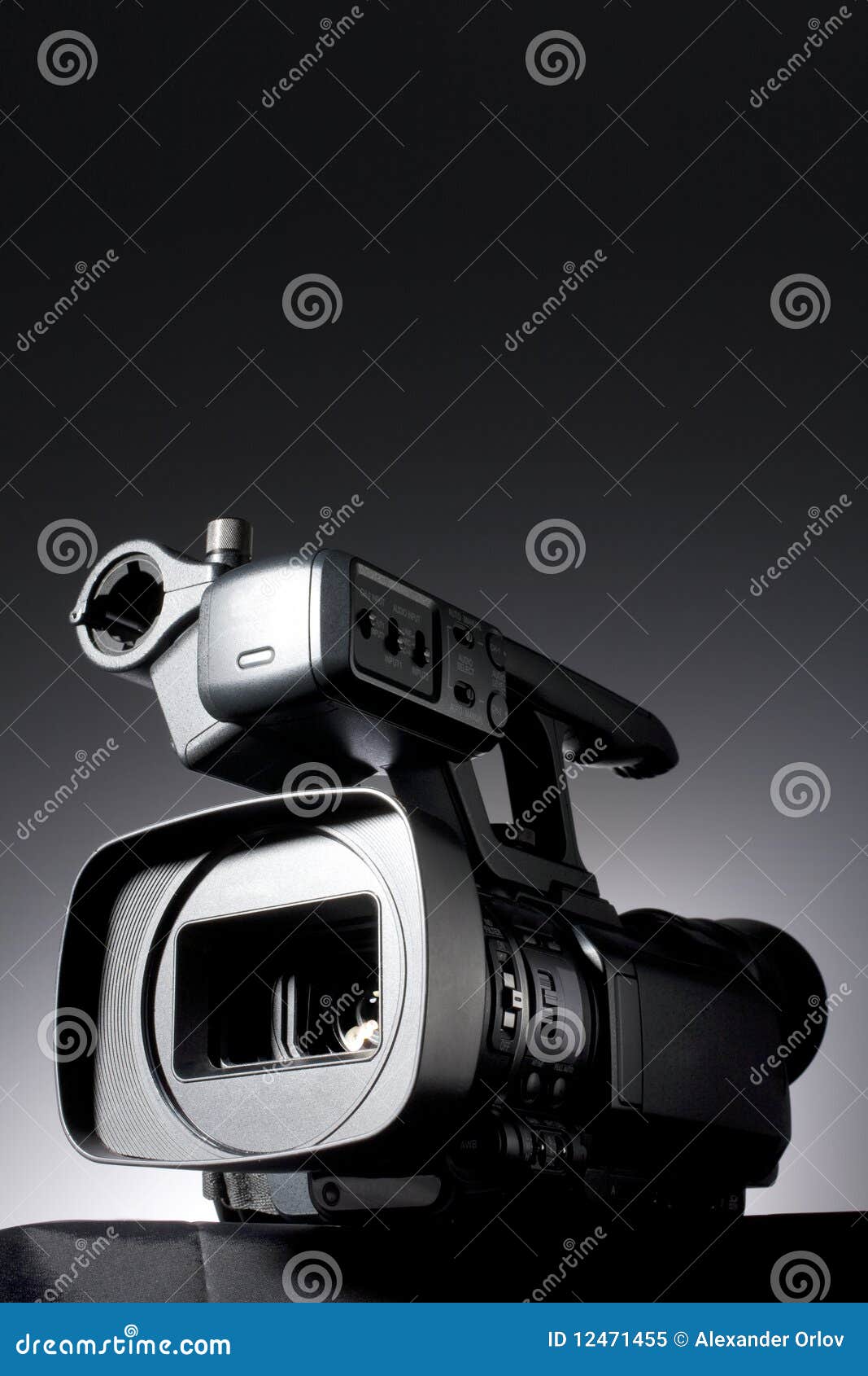 Video Camera with Space for Text Stock Image - Image of electrical ...