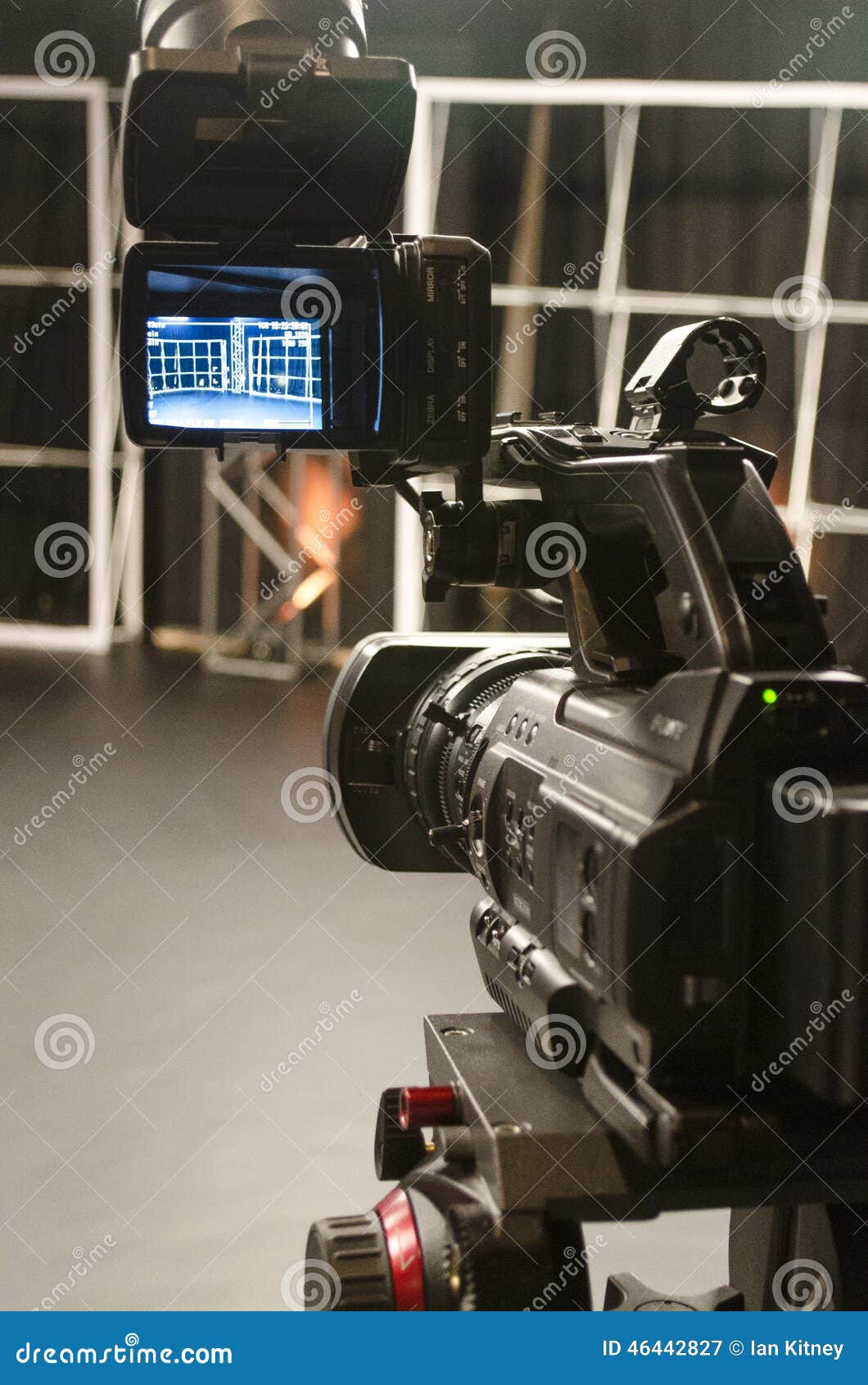 Video Camera in studio stock image. Image of camera, frames - 46442827