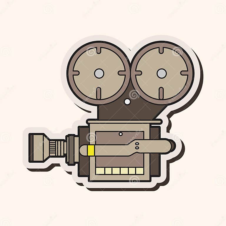 Video Camera Theme Elements Vector,eps Stock Vector - Illustration of ...