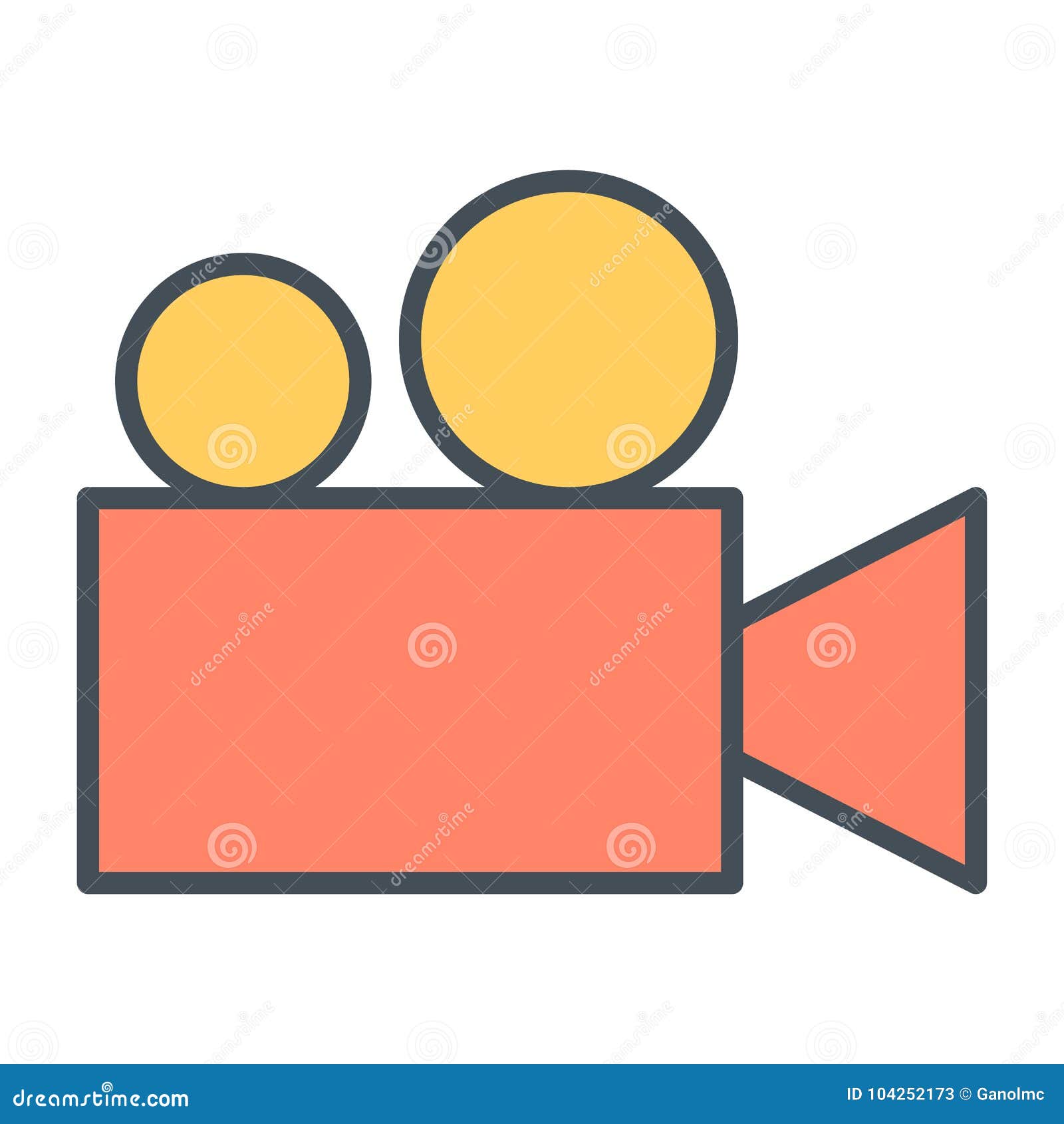 Video Camera Thin Line Icon. Cinema Vector Pictogram Stock Vector ...
