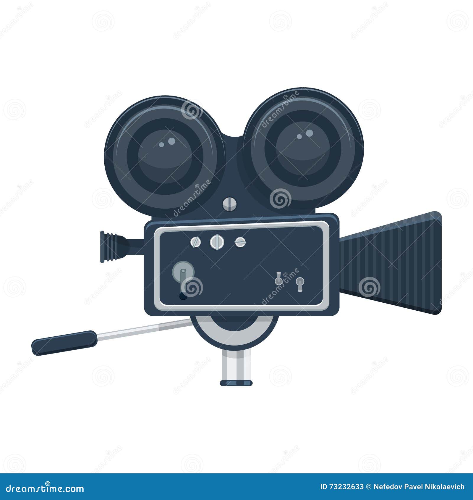 Video Camera Vector Illustration Isolated on White Background Stock ...