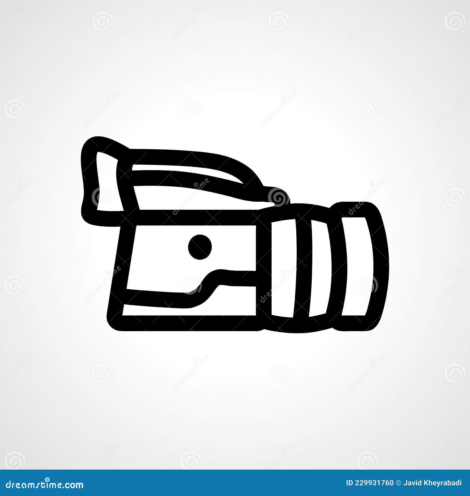 Video Camera Line Icon. Video Camera Linear Outline Icon Stock Vector ...