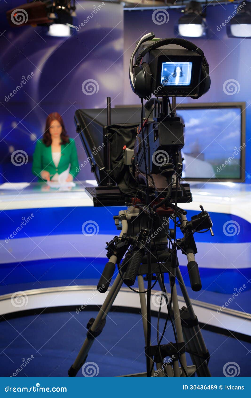 Video camera viewfinder stock image. Image of broadcast - 30436489