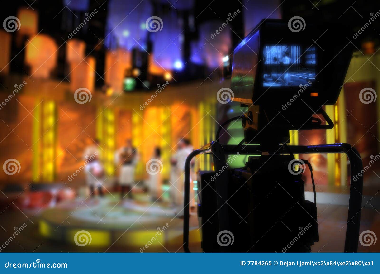 Video Camera Viewfinder - TV Show Stock Image - Image of medium, light ...