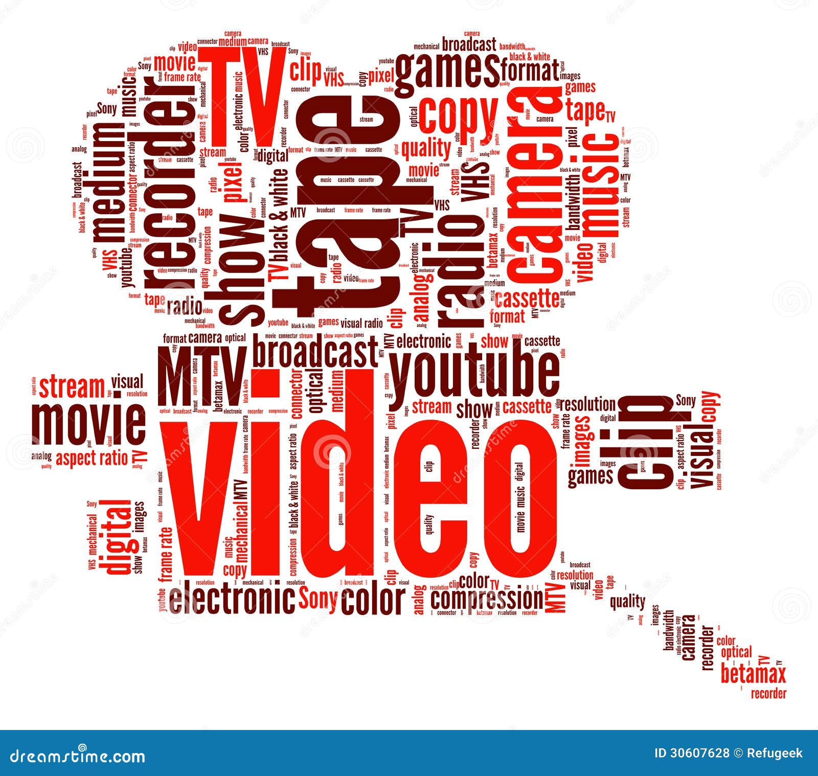 Video camera stock illustration. Illustration of medium - 30607628