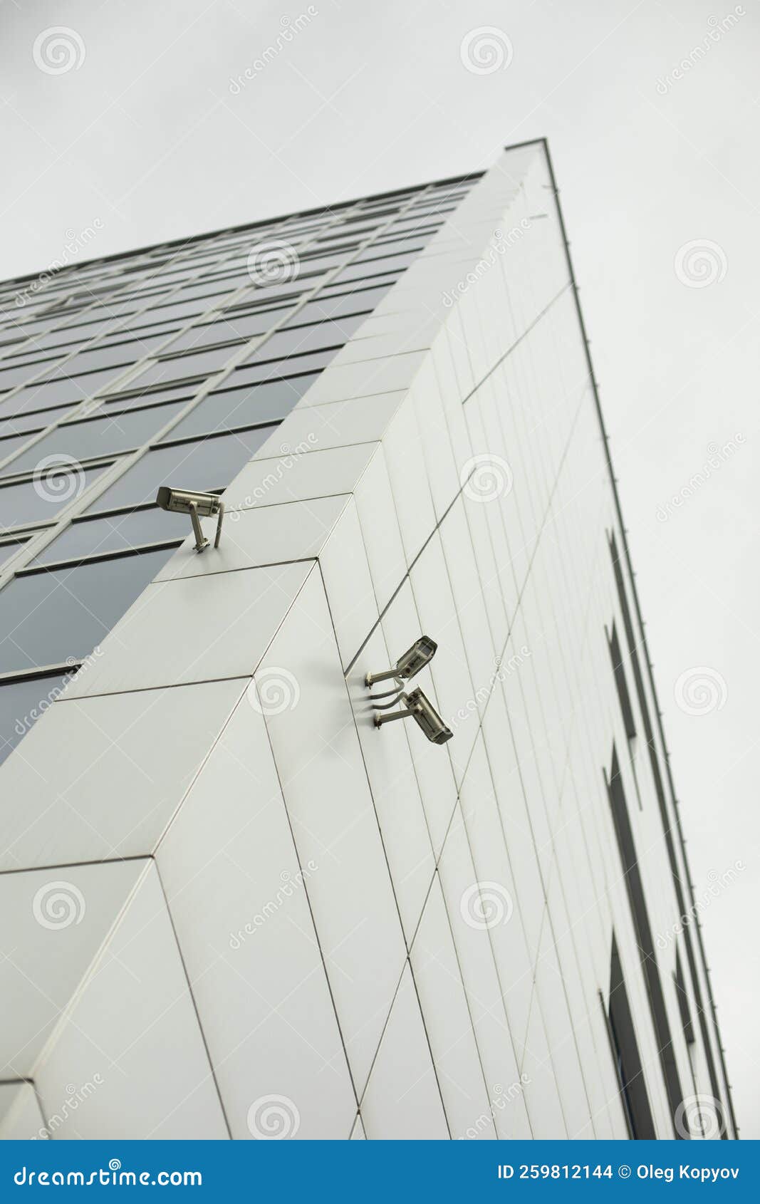 Video Cameras on Building. Video Surveillance System Stock Photo ...