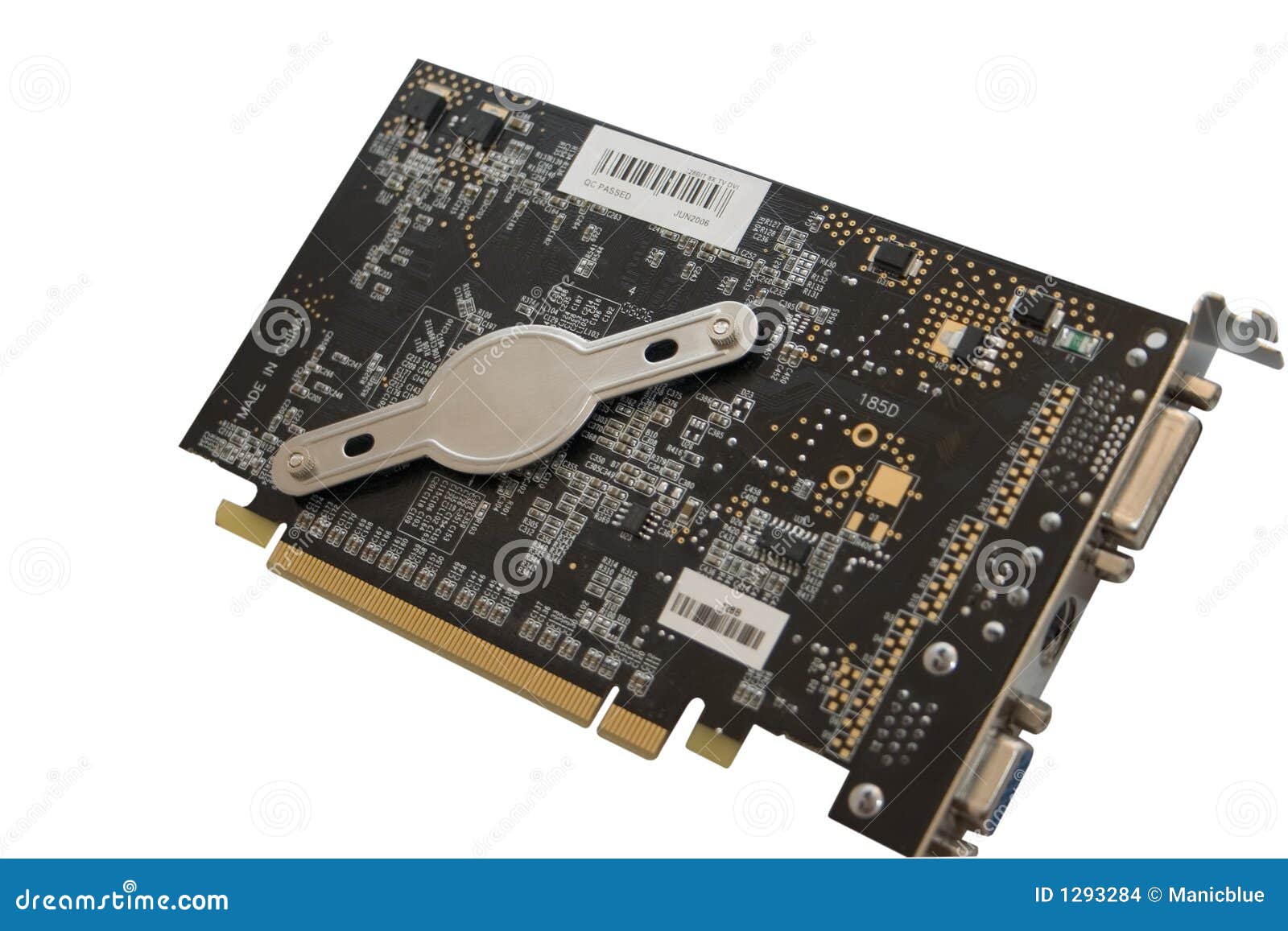 Video card stock photo. Image of printed, board, computer - 1293284