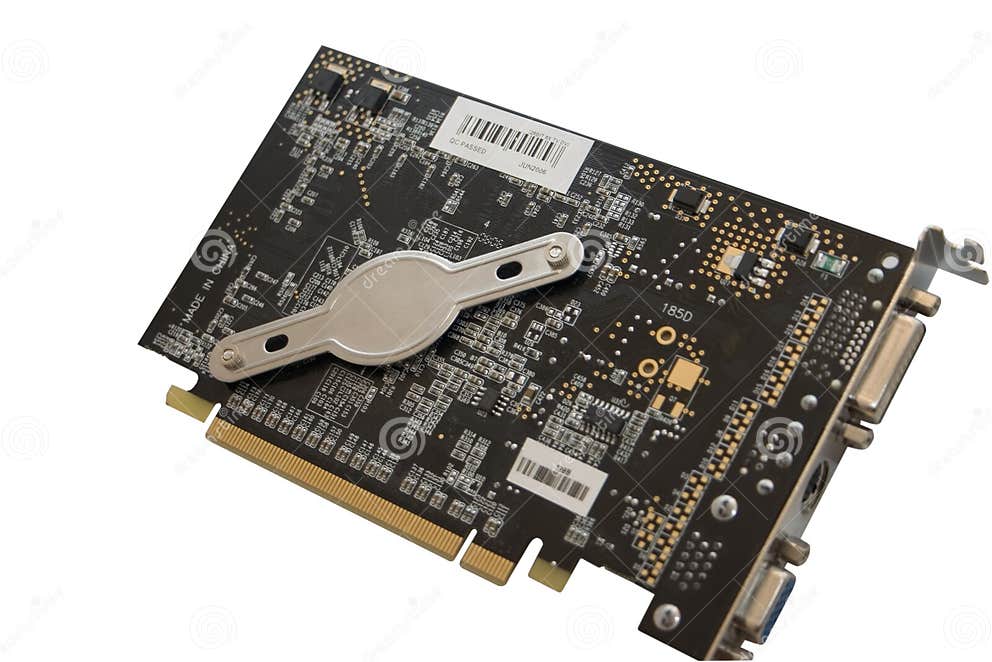Video card stock photo. Image of printed, board, computer - 1293284