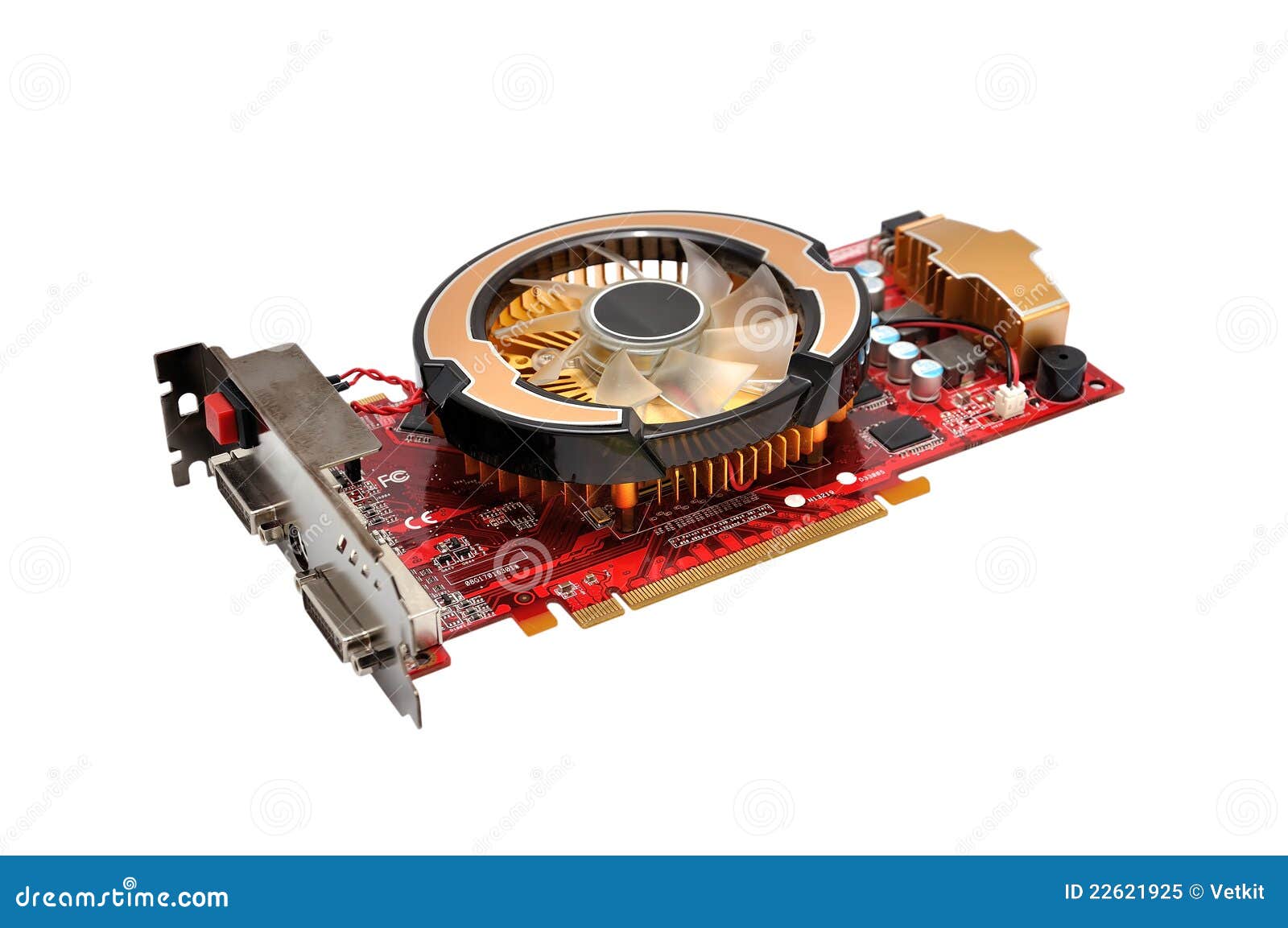 Video card stock image. Image of component, device, board - 22621925