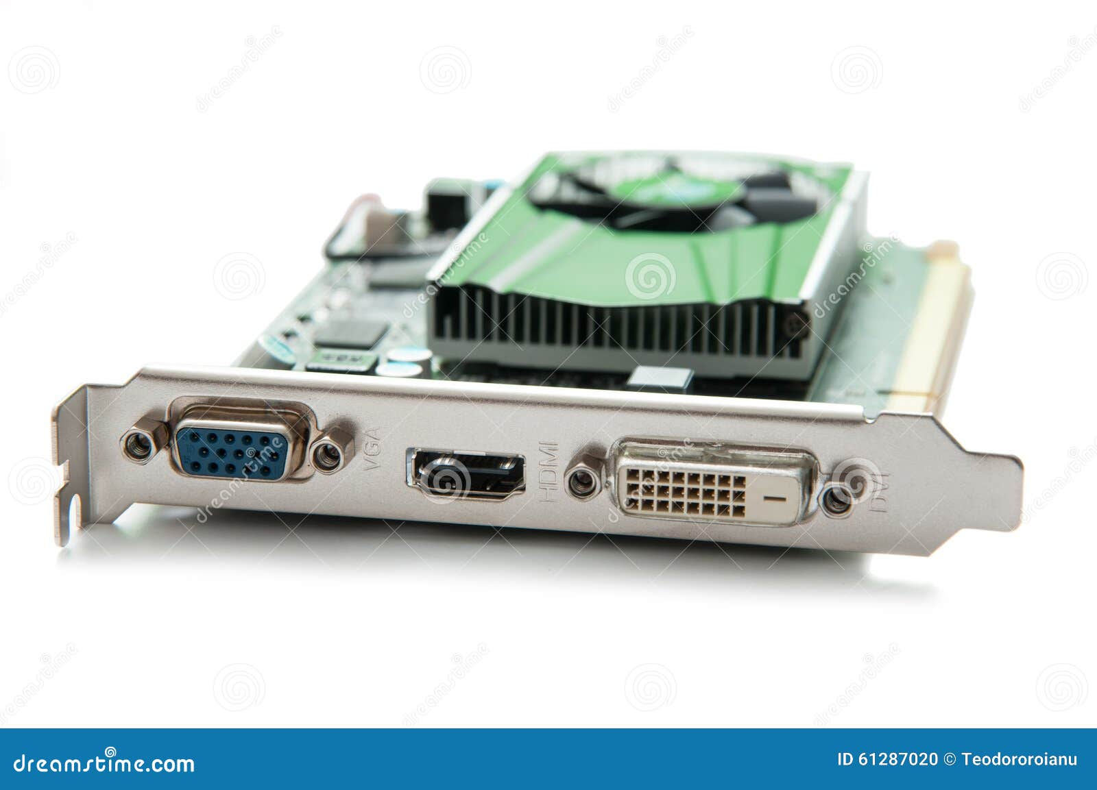 Video card stock photo. Image of background, laptop, capacitors - 61287020