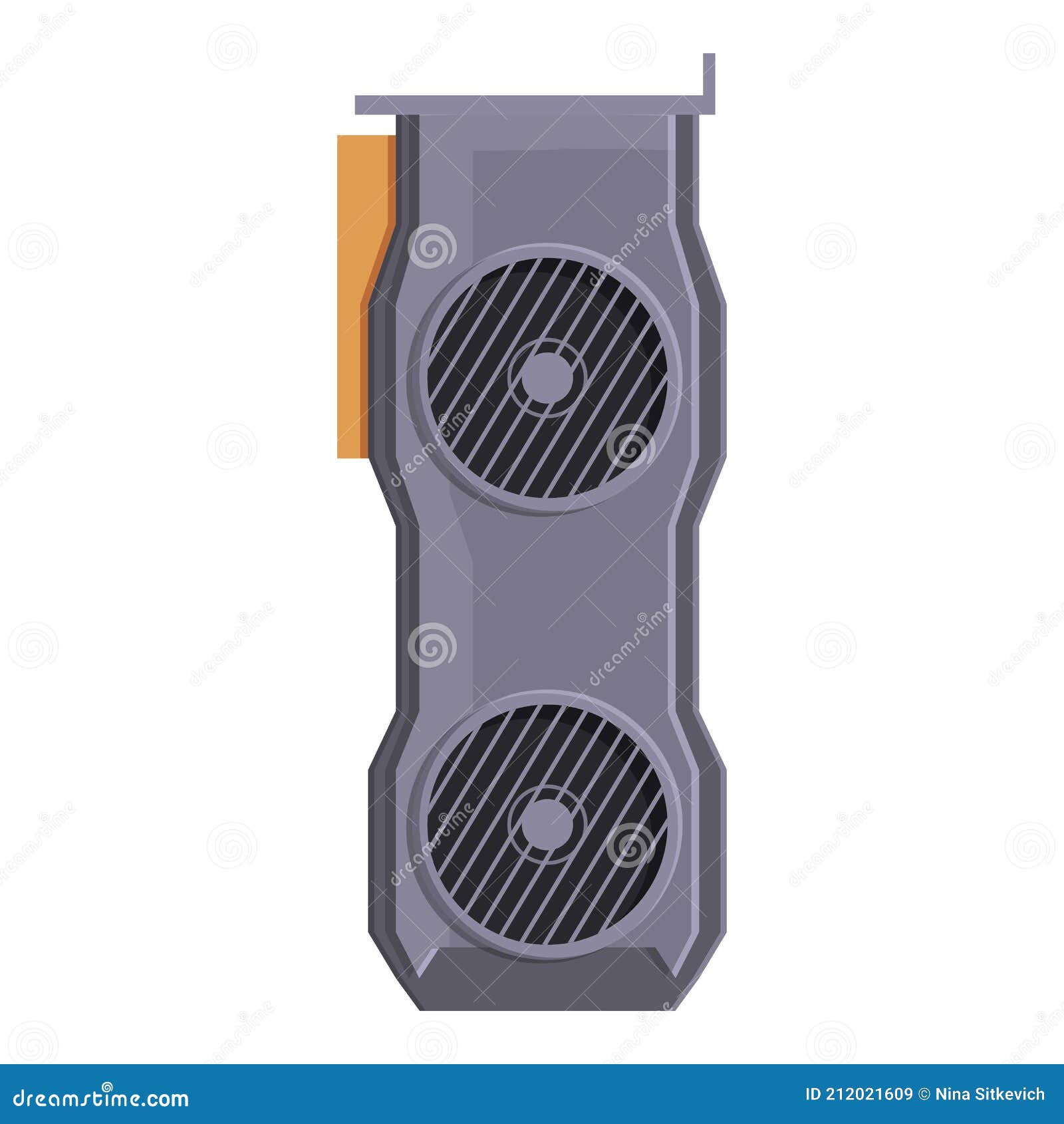 Video Card Icon, Cartoon Style Stock Vector - Illustration of hardware ...