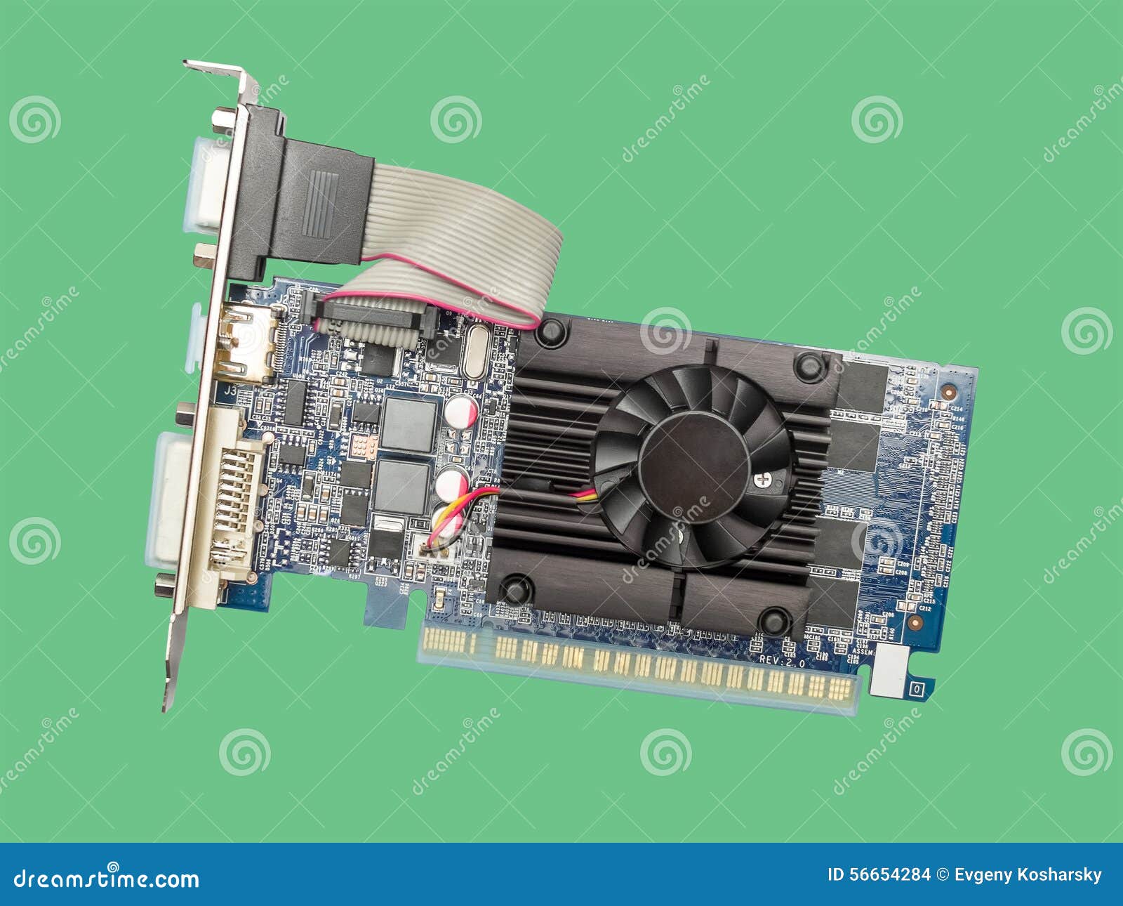 Video card stock photo. Image of data, processor, contemporary - 56654284