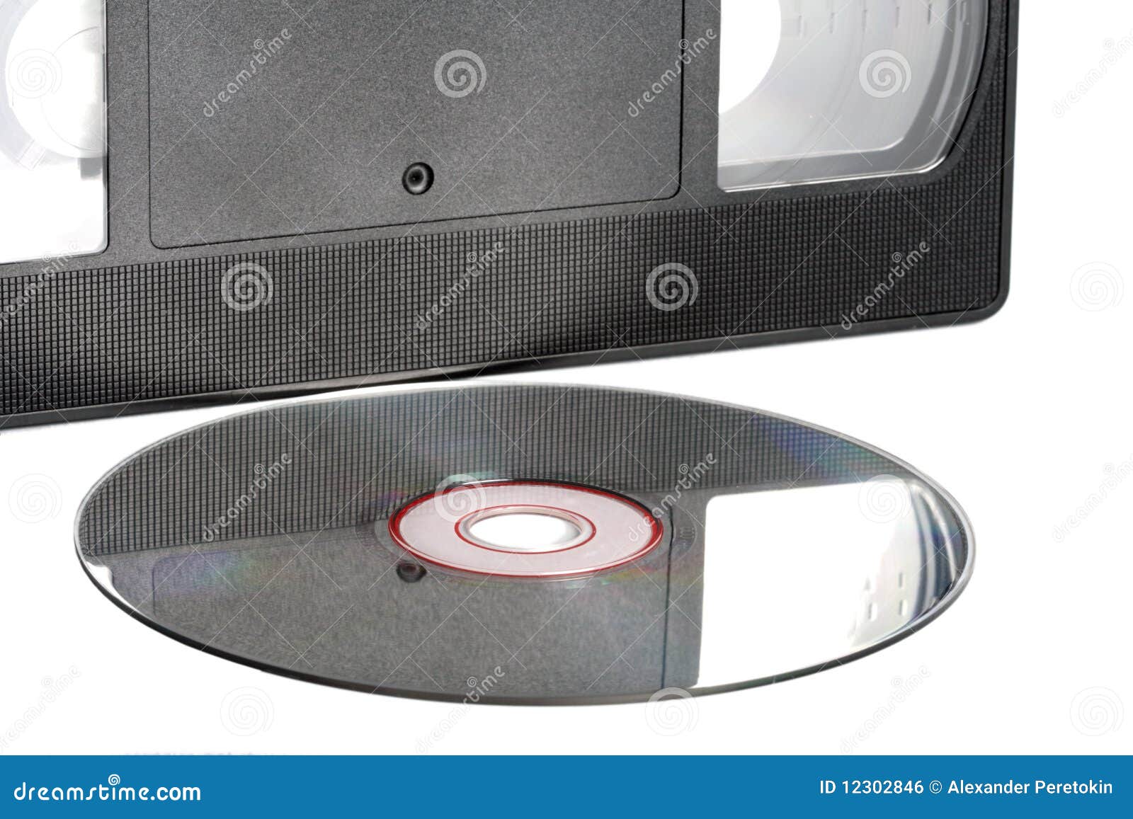 Video Cassette and Video Disk. Stock Photo - Image of storage, plastic ...