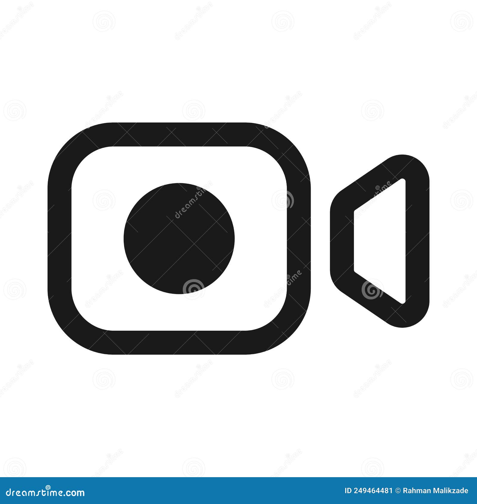 Video Chat Icon. Video Call Message Online Vector Illustration Stock ...