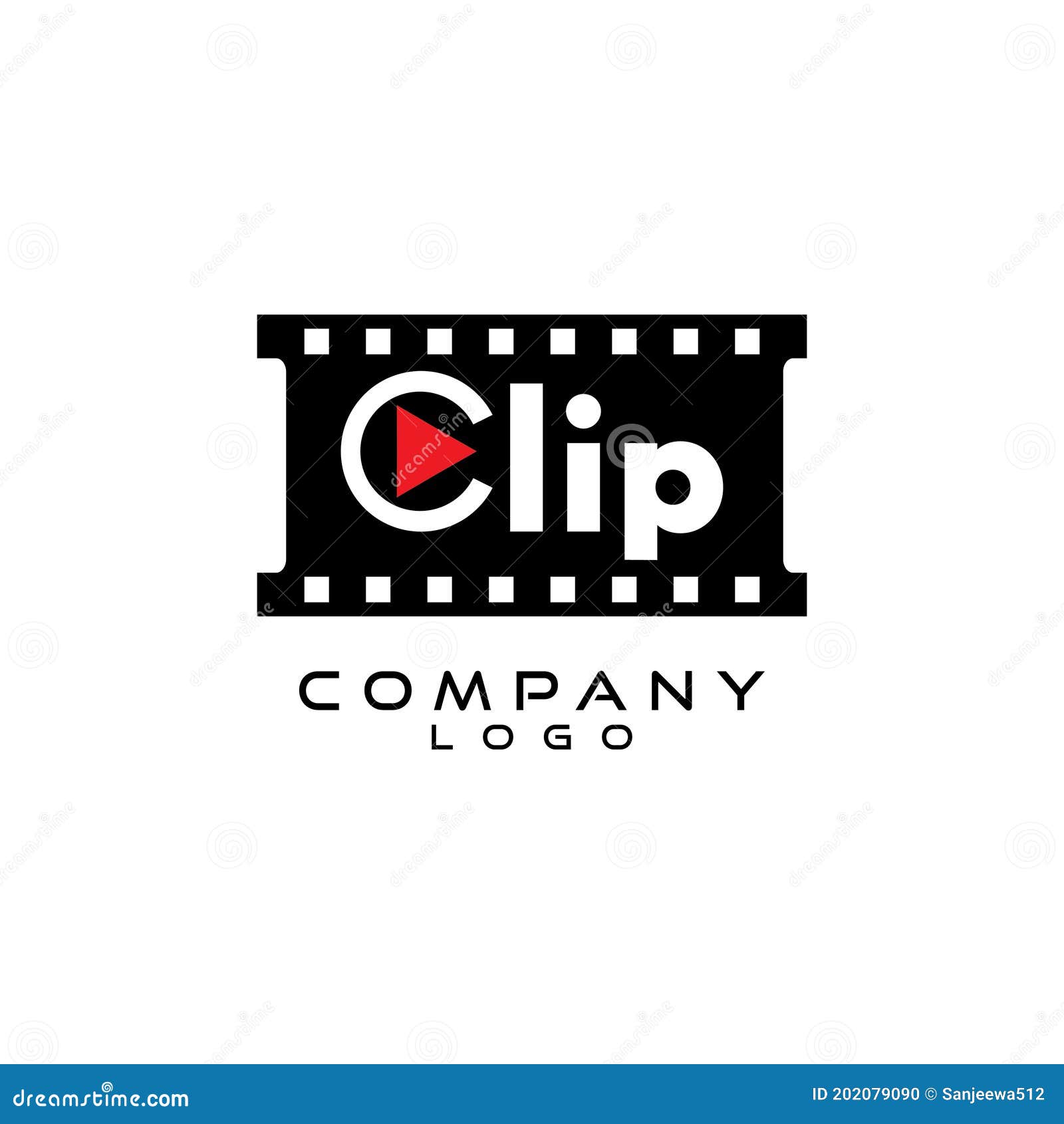 Video Clip Logo Design Vector Stock Vector - Illustration of colorful ...