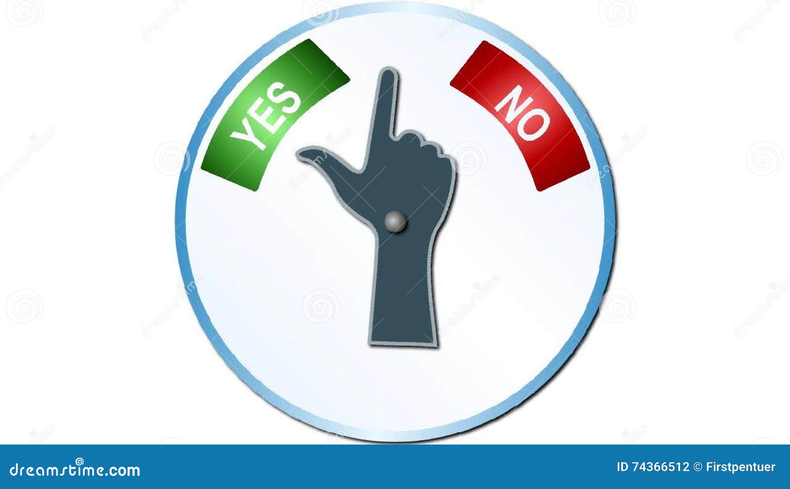 Video of Clock-face Hand Selecting Over YES and NO Buttons Stock ...