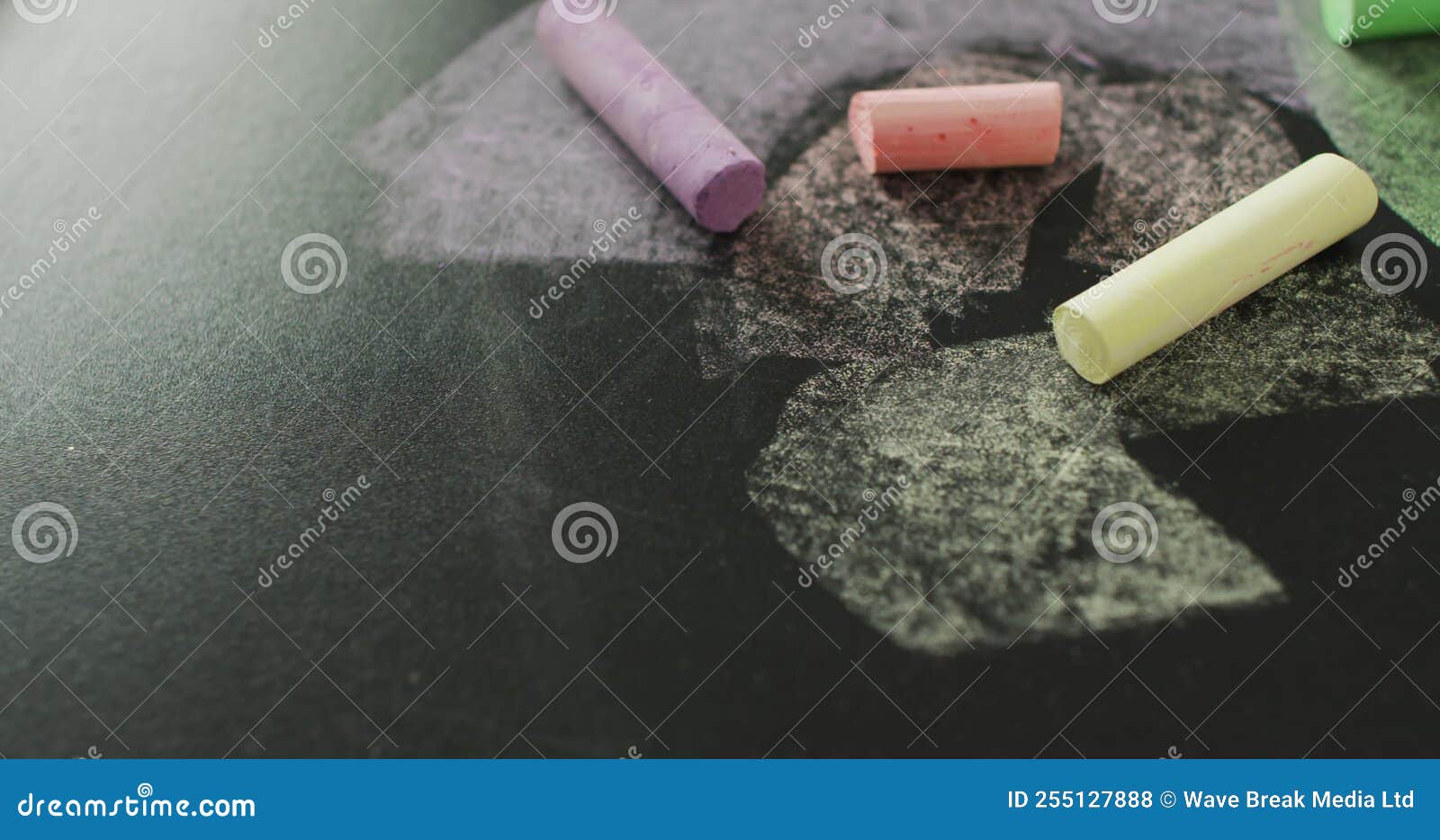 Video of Composition with Colorful Pastels on Back Surface Stock ...