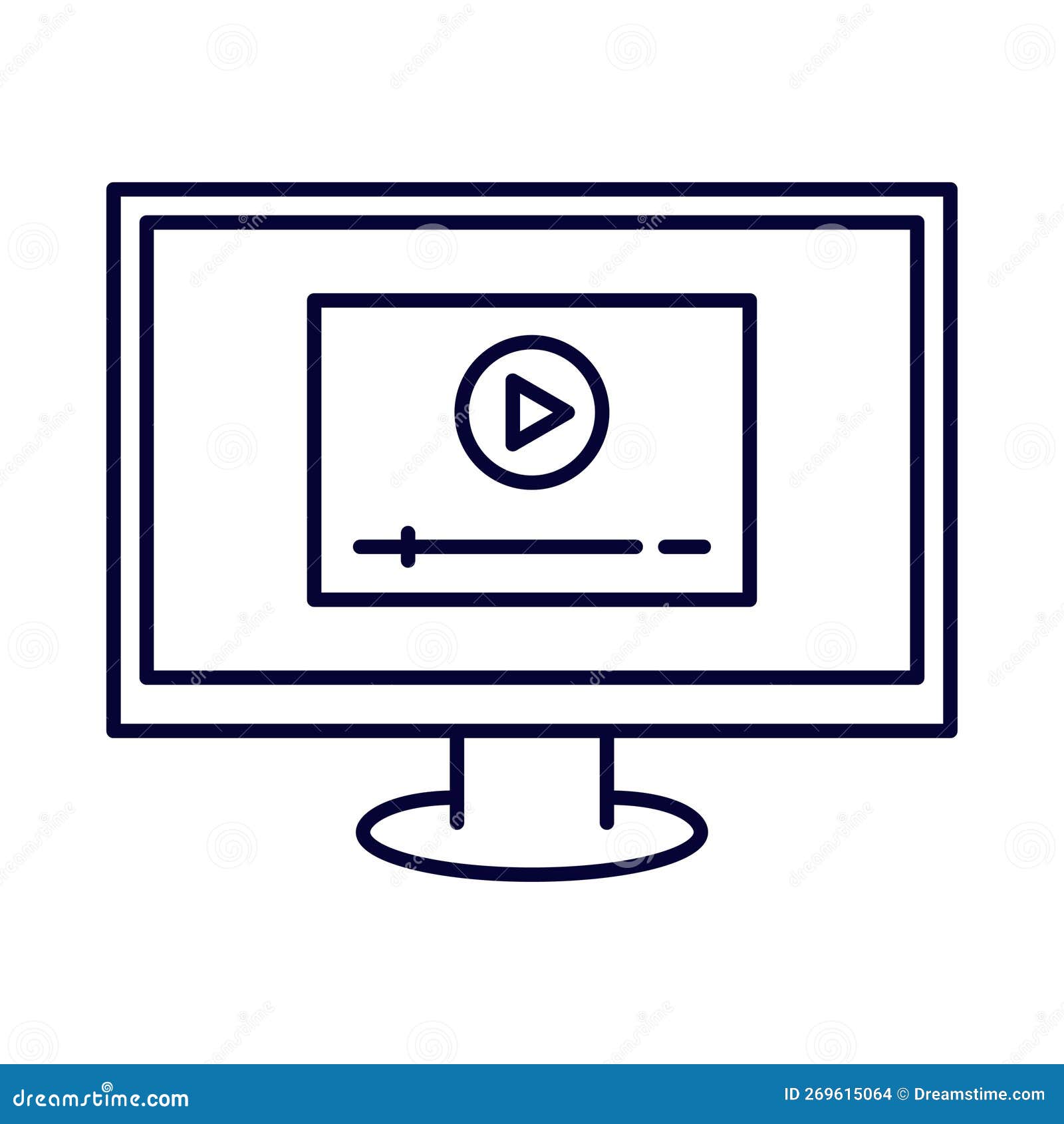 Video, Computer, Monitor, Laptop, Computer Video Player Icon Stock ...