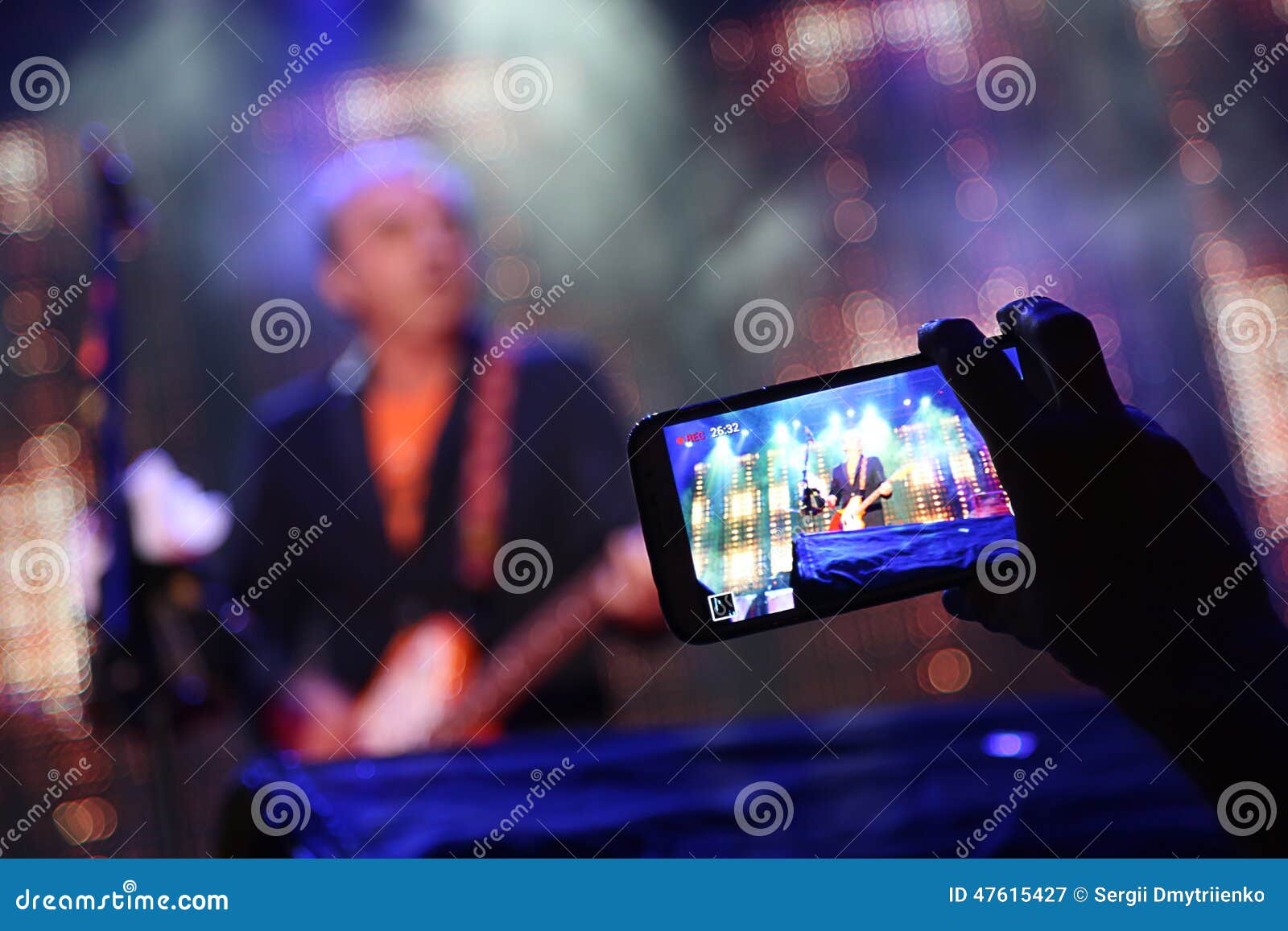 Video of the Concert on a Smartphone Stock Image - Image of classical ...