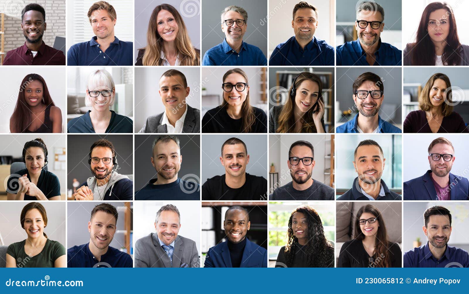 Video Conference Screen stock photo. Image of group - 230065812