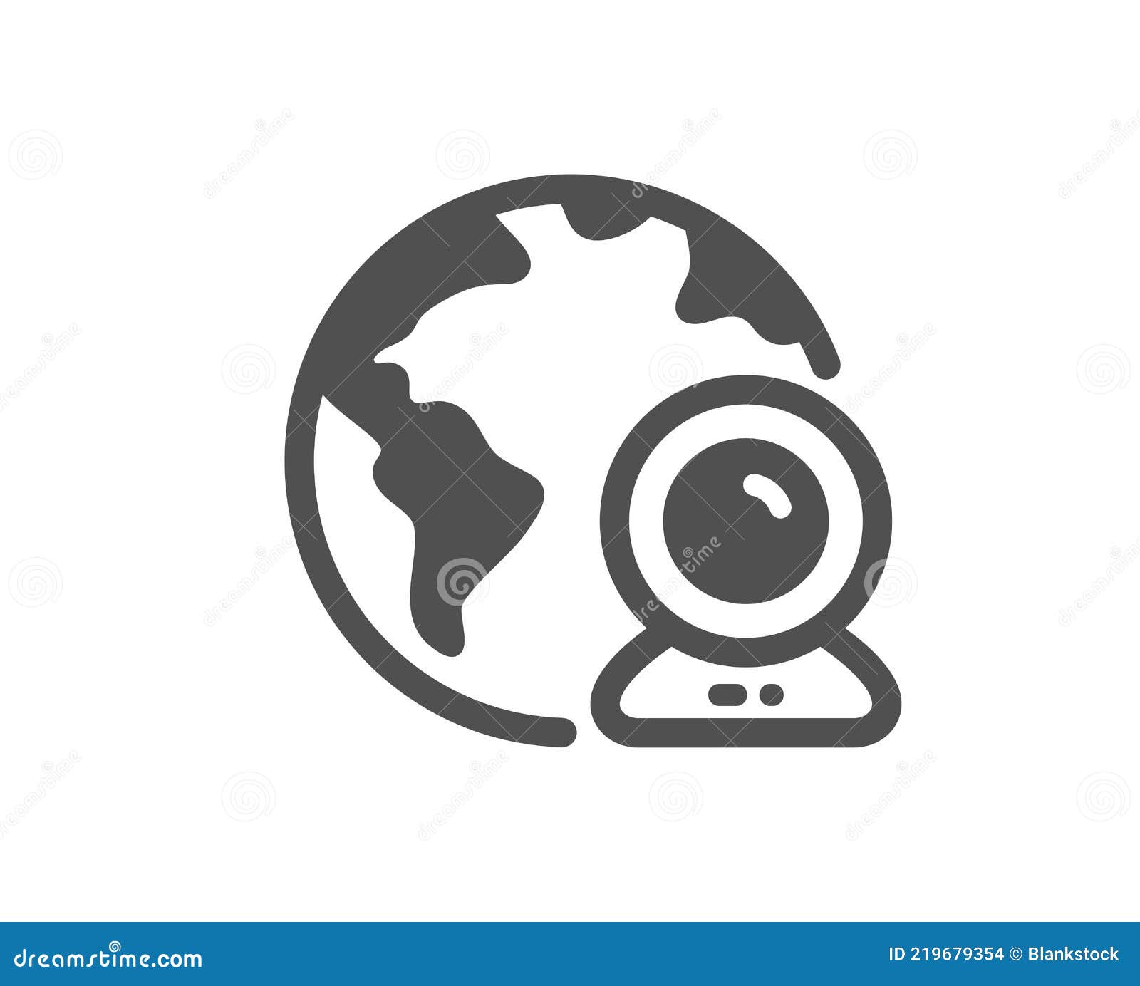 Video Conference Simple Icon. Virtual Presentation Sign. Vector Stock ...
