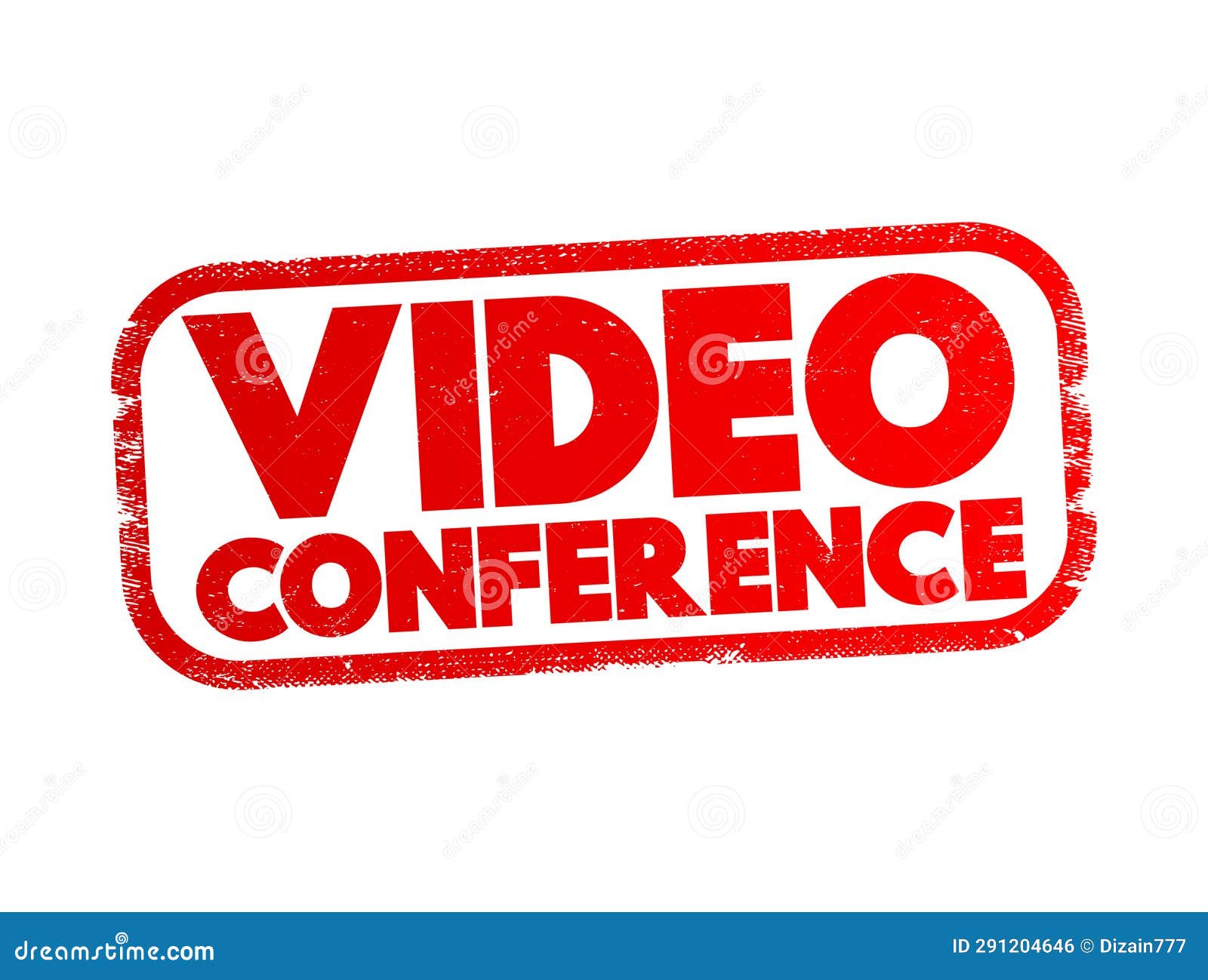 Video Conference Text Stamp, Concept Background Stock Photo - Image of ...