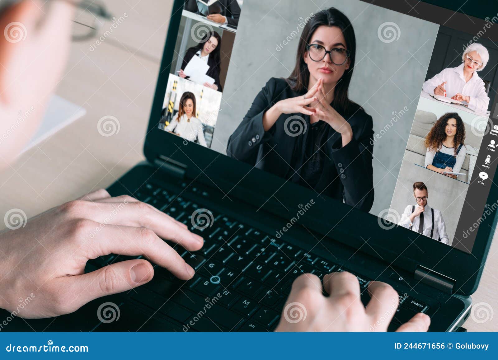 Video Conference Virtual Meeting Business Team Stock Photo - Image of ... Video Conference Virtual Meeting Business Team Stock Photo - Image of ...