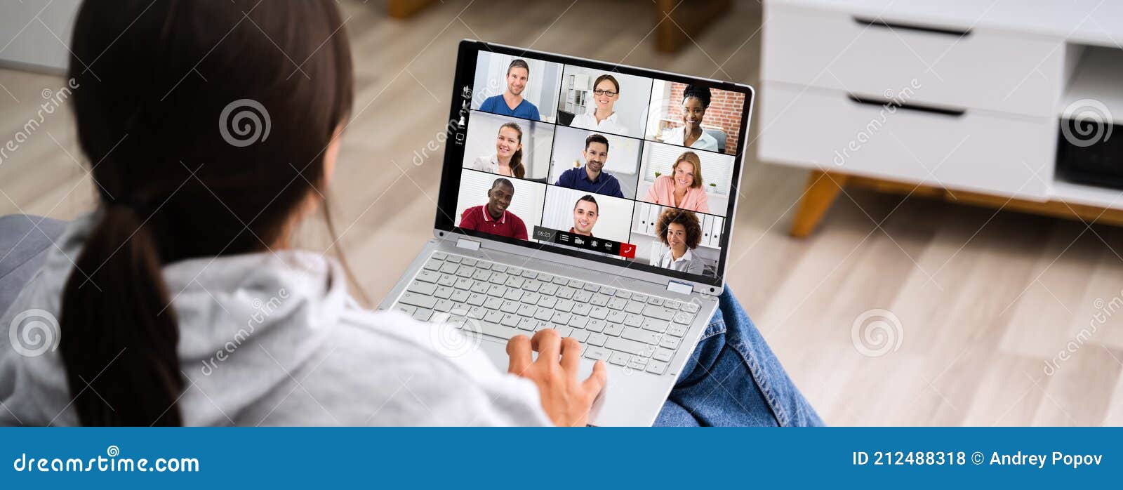 Video Conference Work Webinar Online Stock Photo - Image of hospital ...